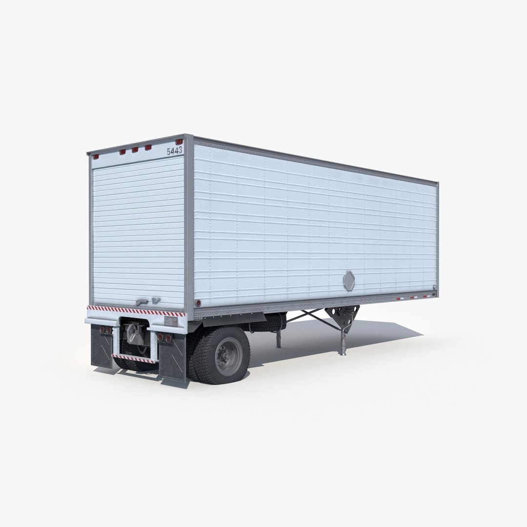 Truck Trailer 3D Model - TurboSquid 2186102