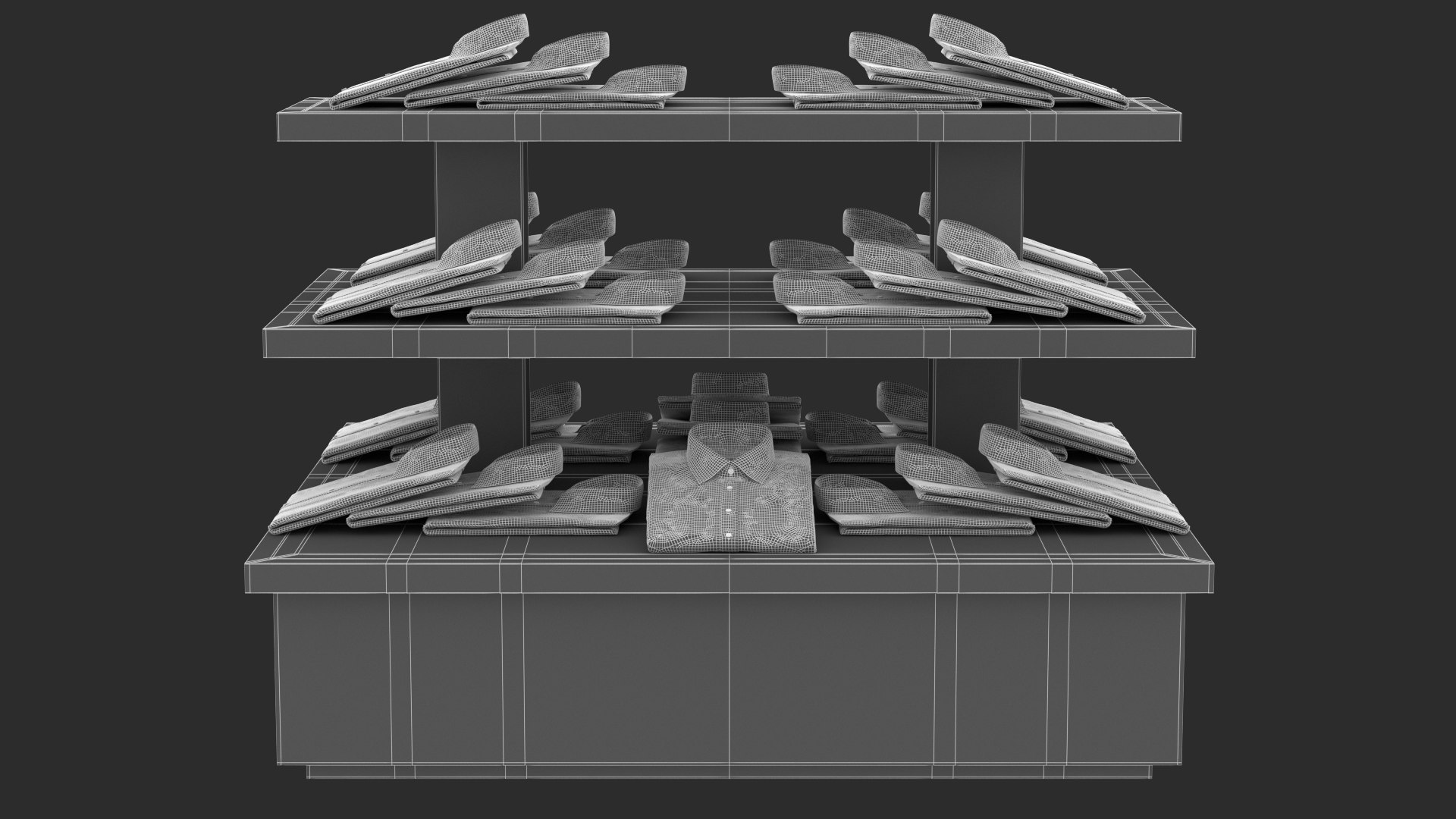 Shirt Pyramid Display 2 3D - TurboSquid 1983461