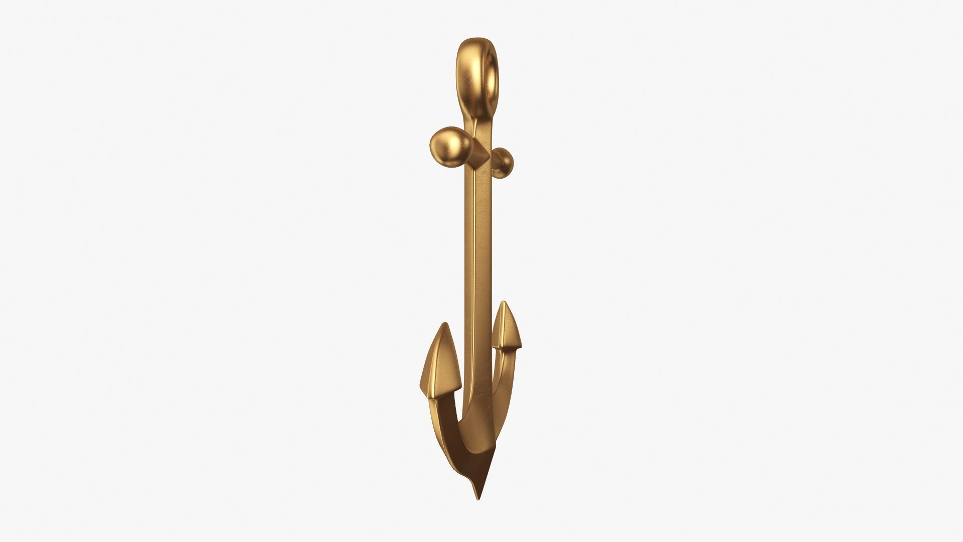 3D anchor gold old - TurboSquid 1624077