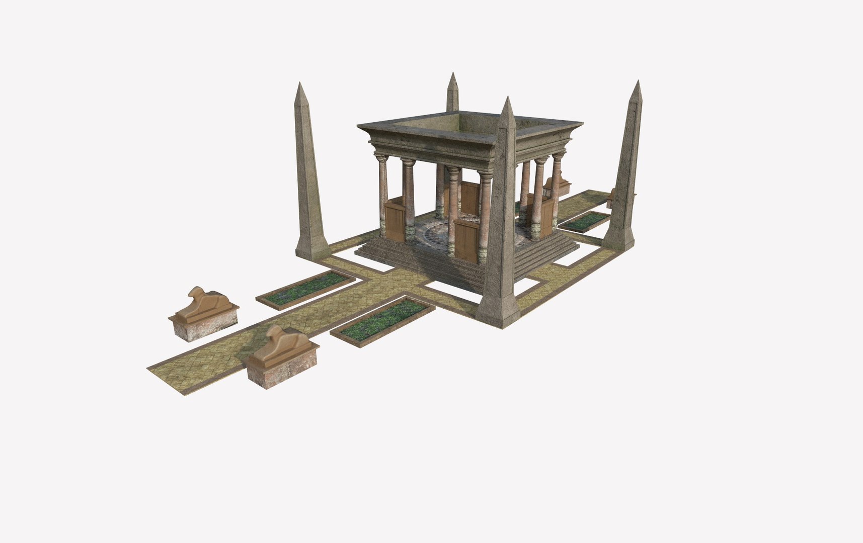 3D Egypt Temple Model - TurboSquid 1663813