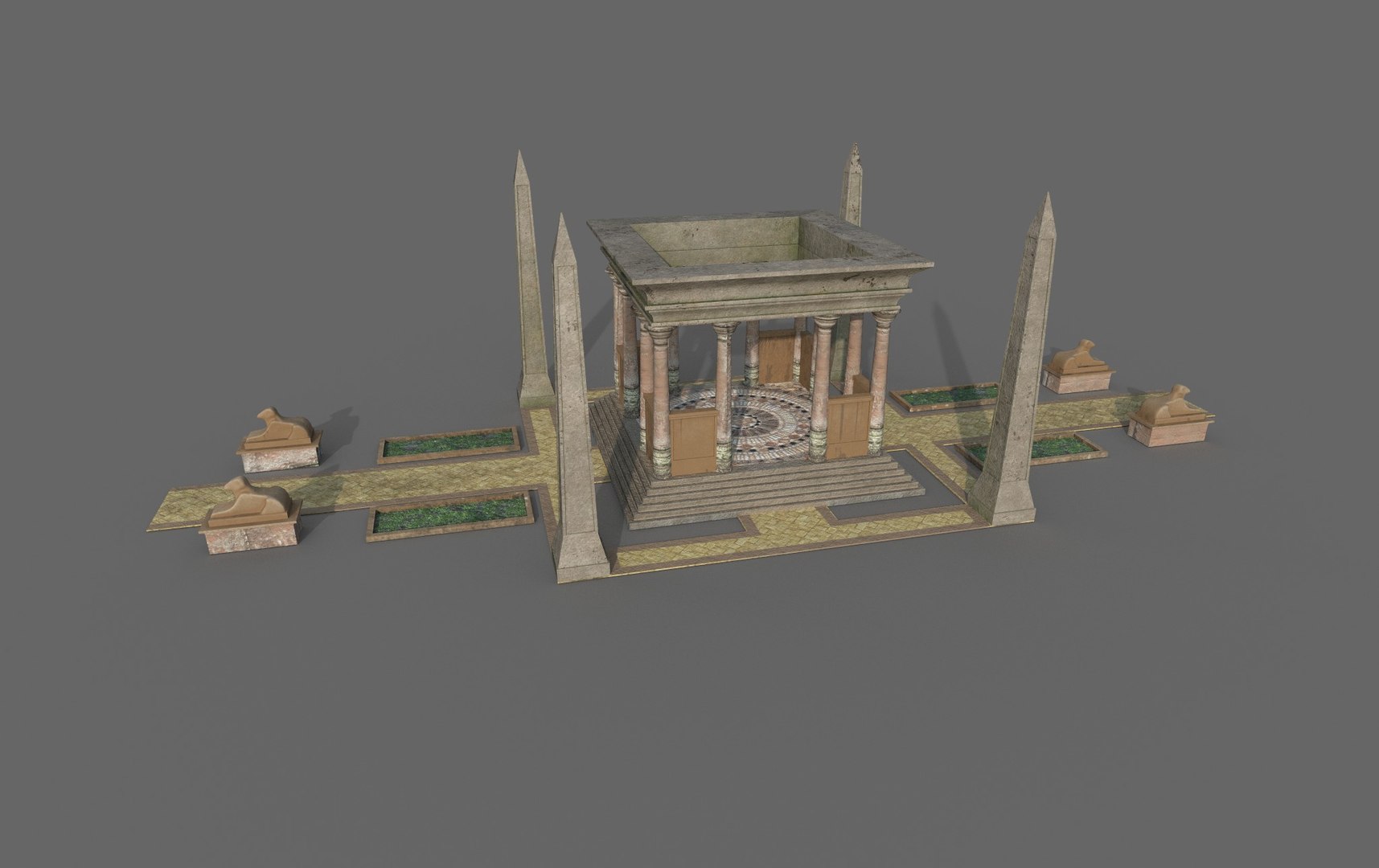 3D Egypt Temple Model - TurboSquid 1663813