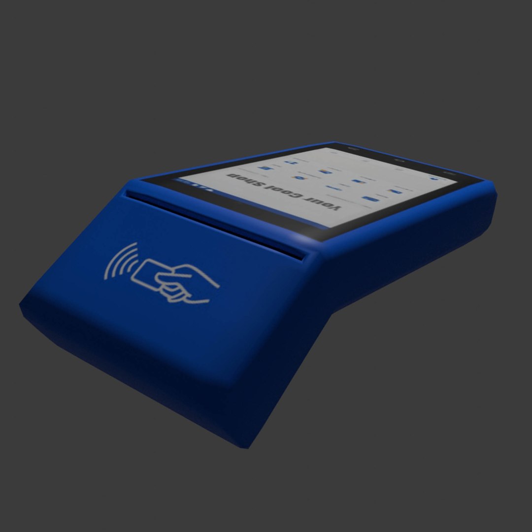 3D Wireless Touchscreen EDC Payment Machine Model - TurboSquid 2292629