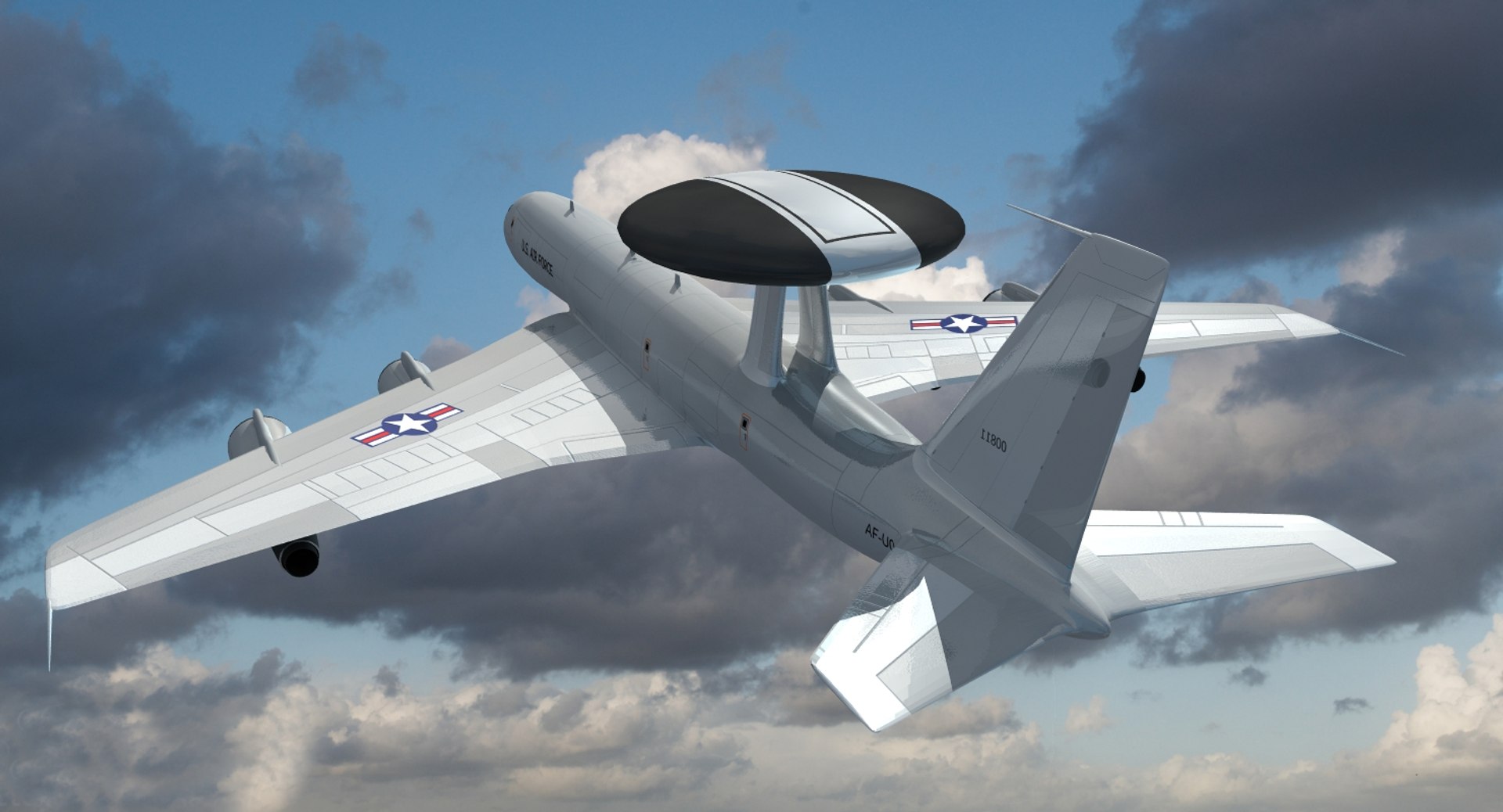 E3 Awacs 3d Model