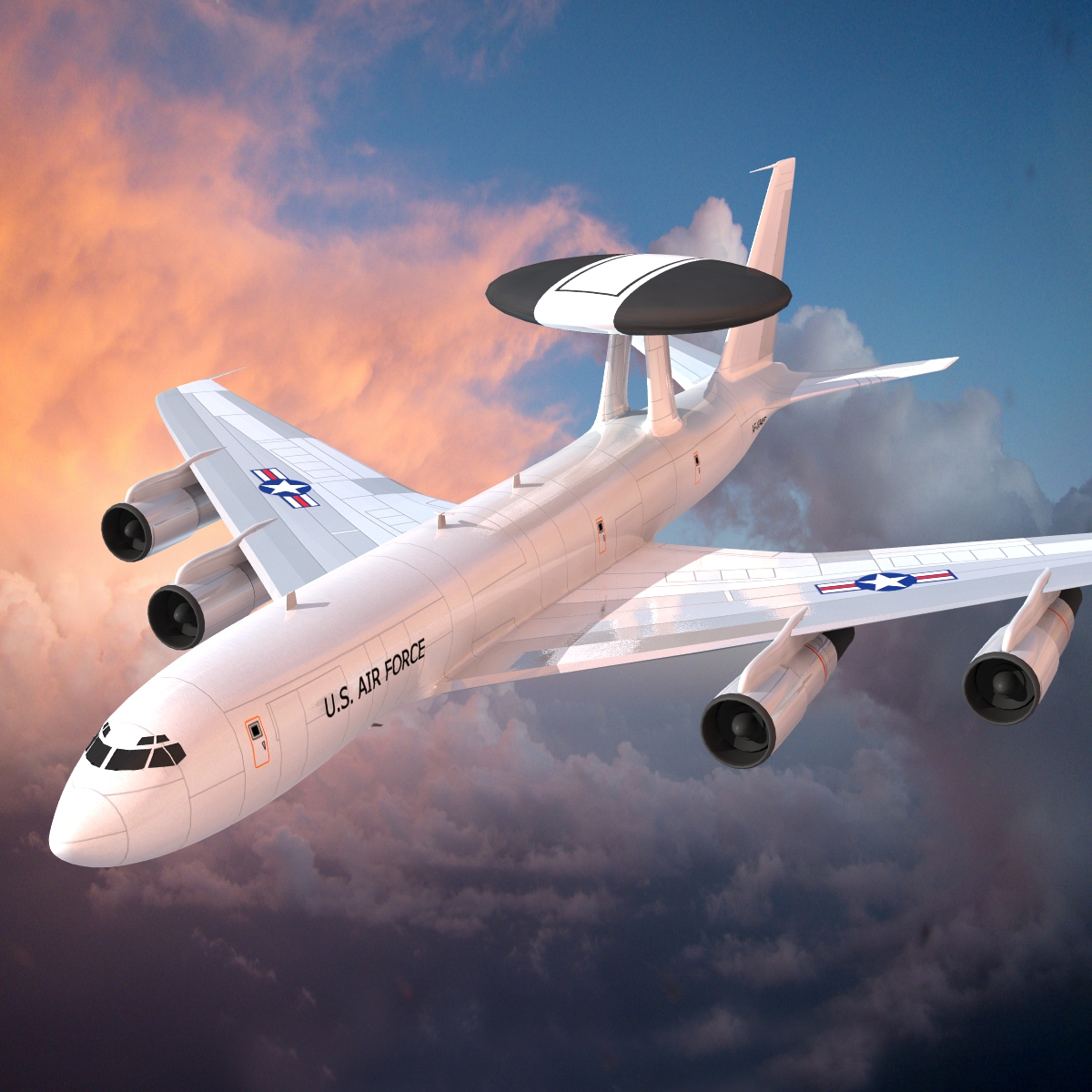 e3 awacs 3d model