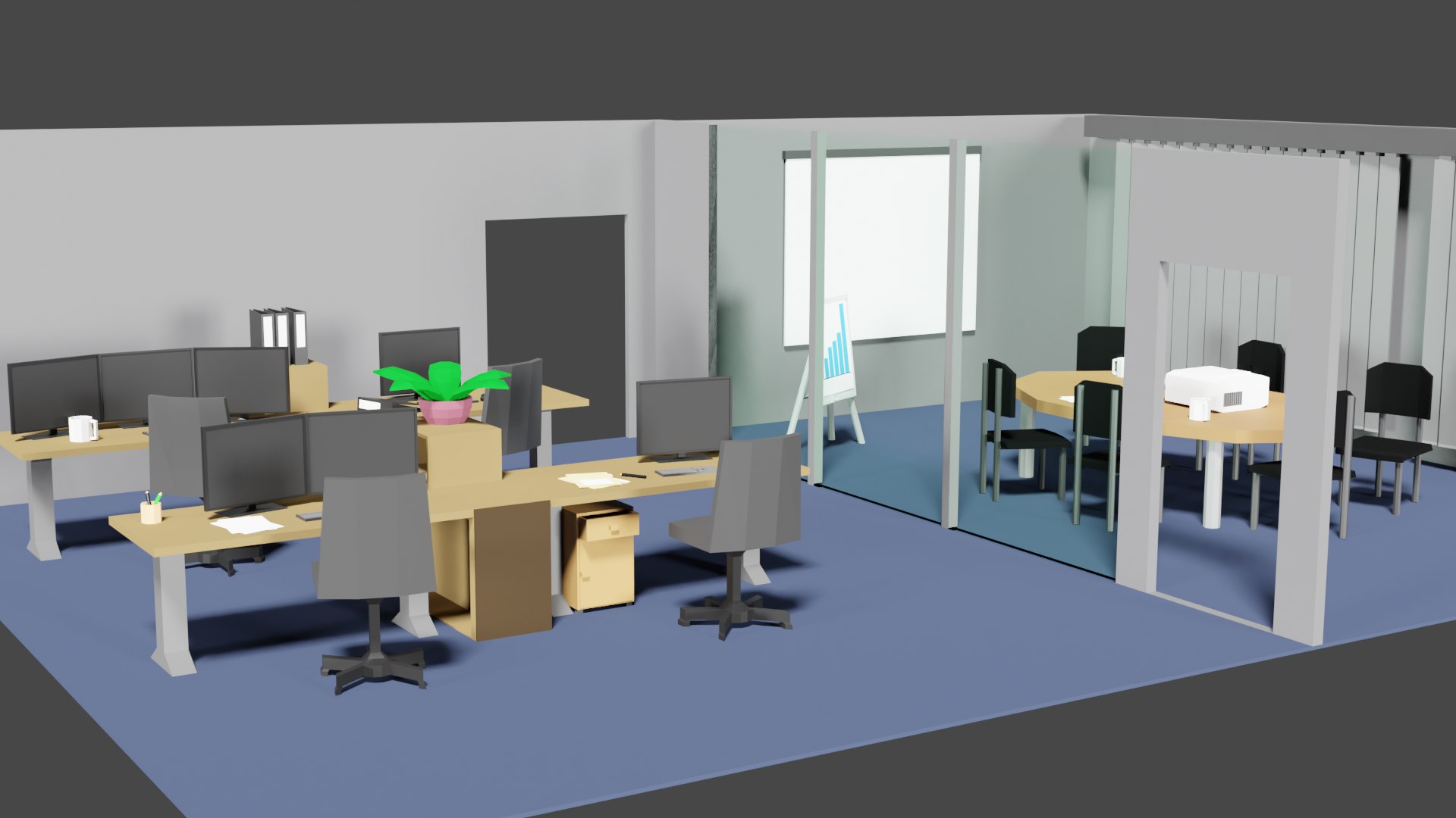 3D Office Scene Model - TurboSquid 1690650