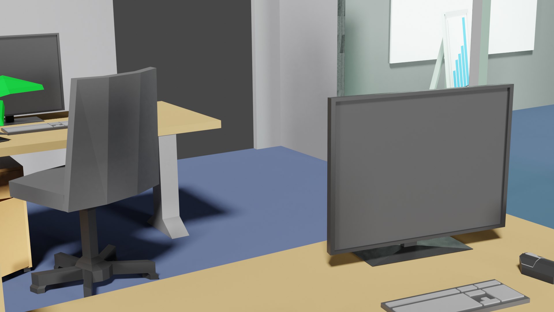 3D Office Scene Model - TurboSquid 1690650