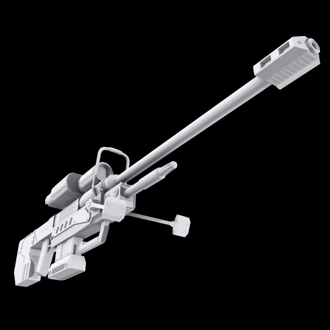 3d custom sniper rifle - model