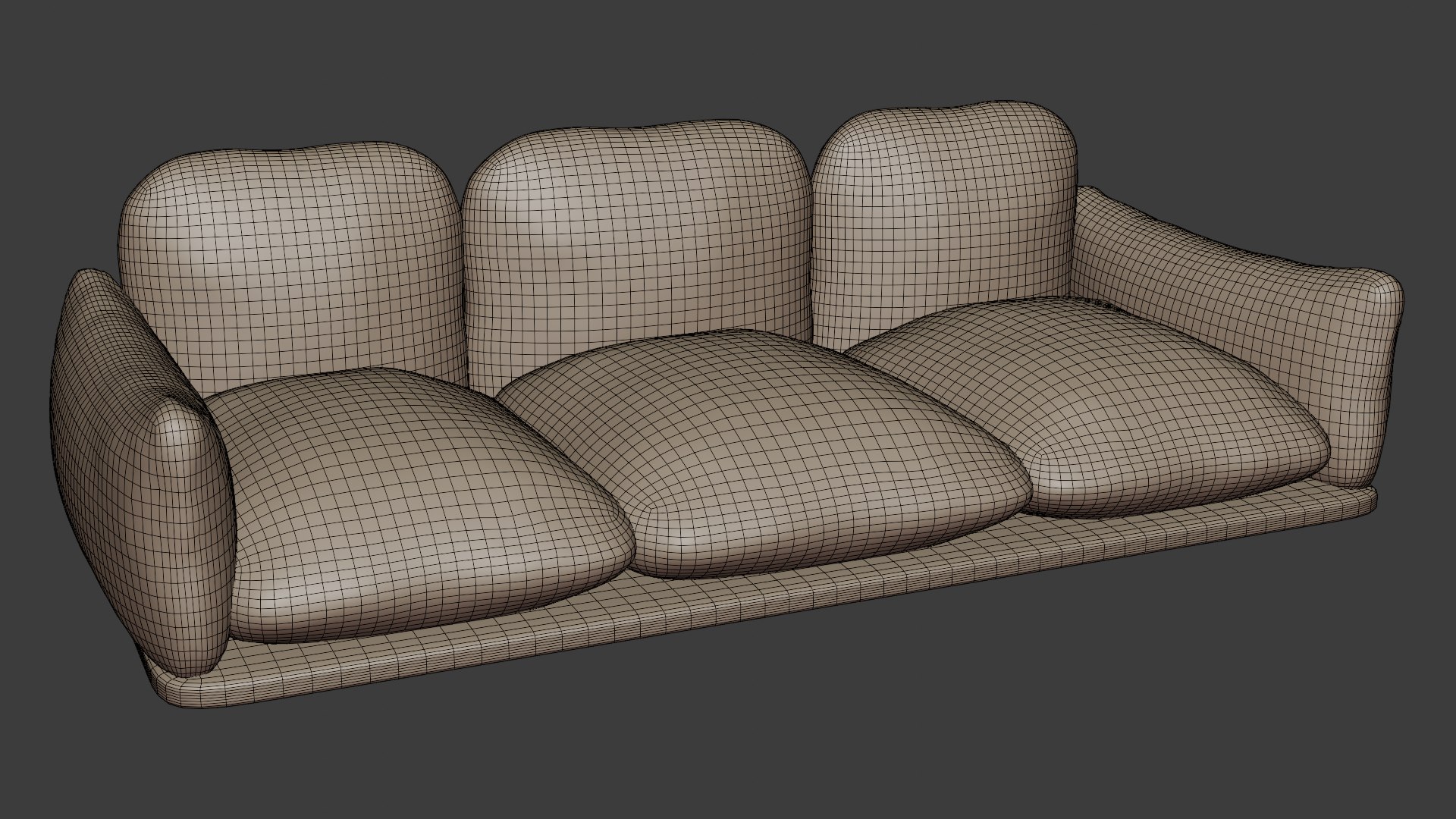 3D Cushion Sofa In A Modern Elegant Style Model - TurboSquid 2252212