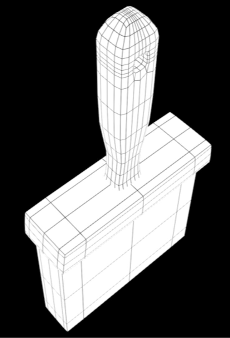 Block Paint Brush 3D Model - TurboSquid 1460969