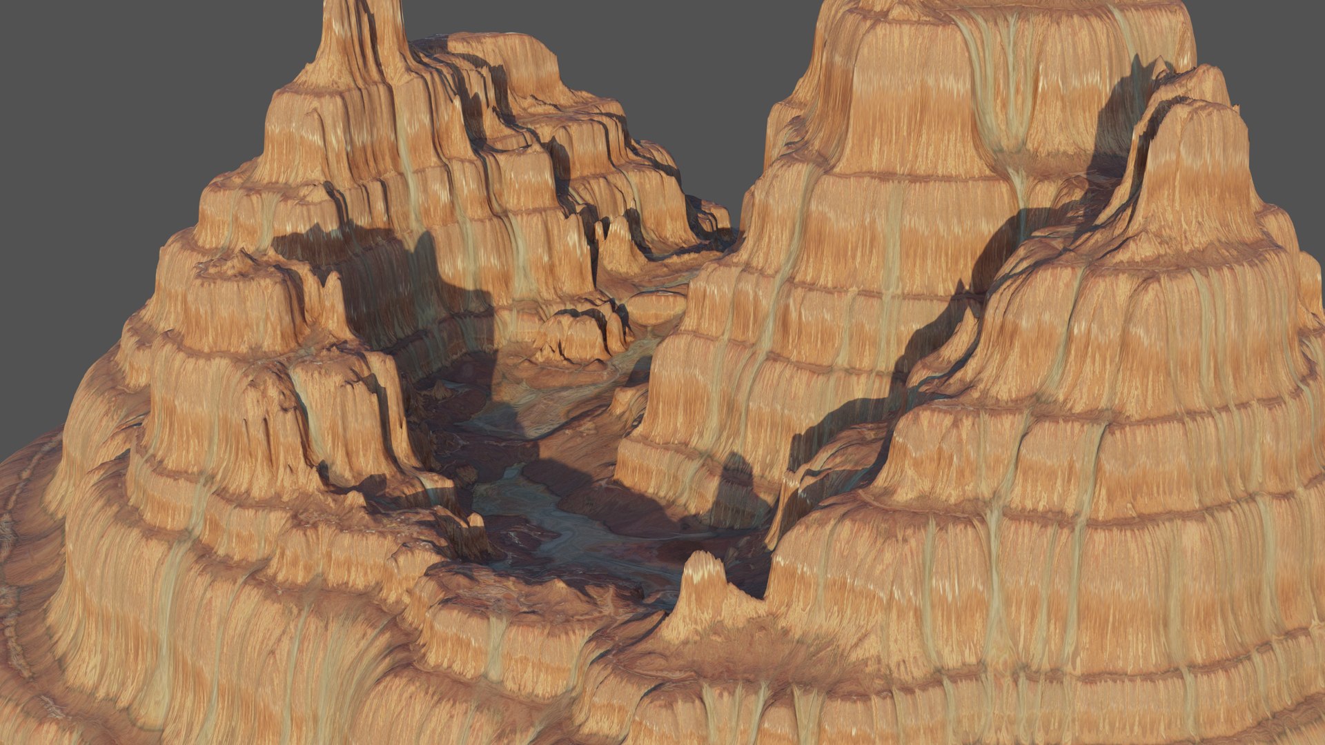 3D Model 8K Detailed Cliff Landscape - TurboSquid 1809243