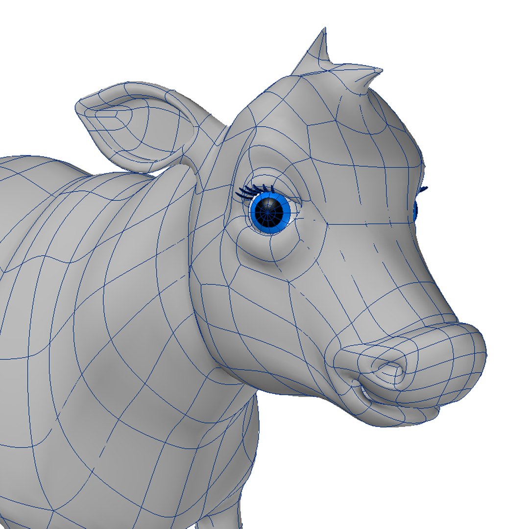 Cow Calf 3d Obj