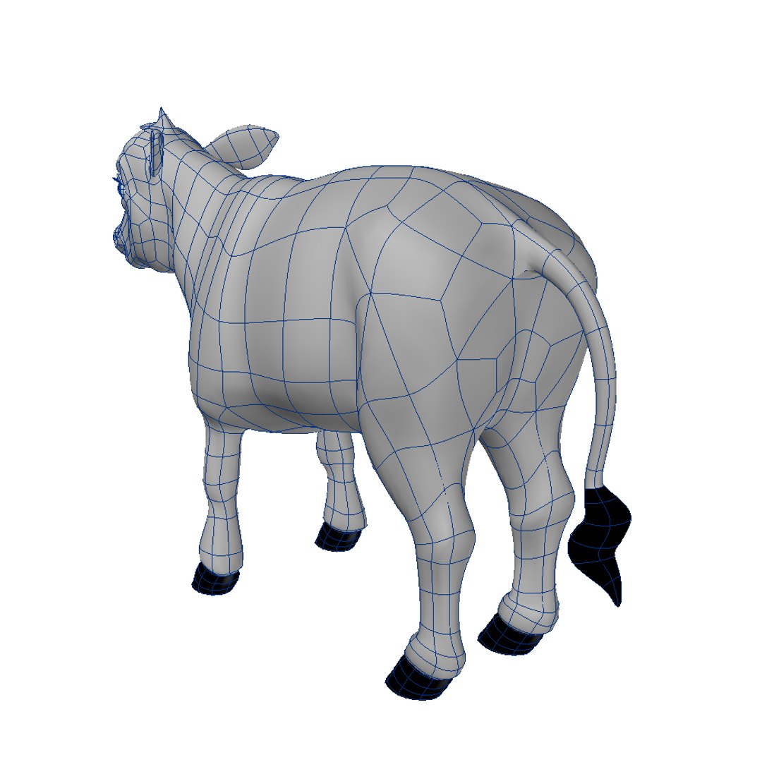 Cow Calf 3d Obj