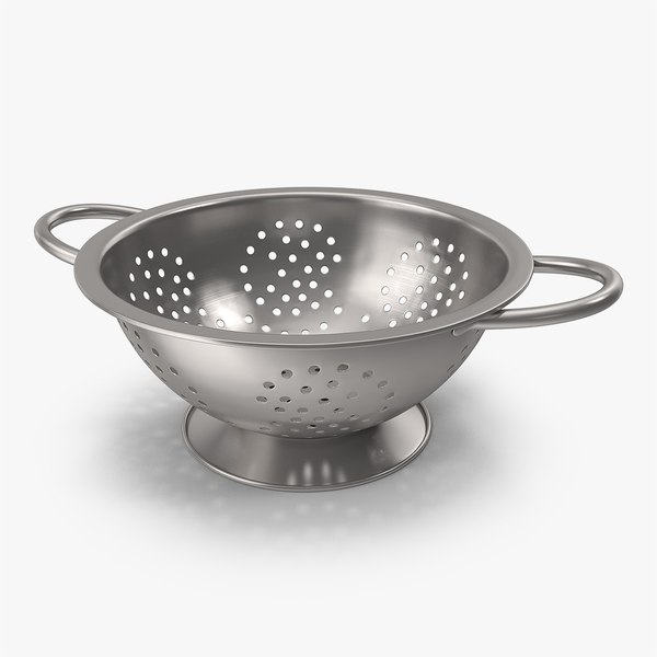 3D vintage red colander model - TurboSquid 1286605