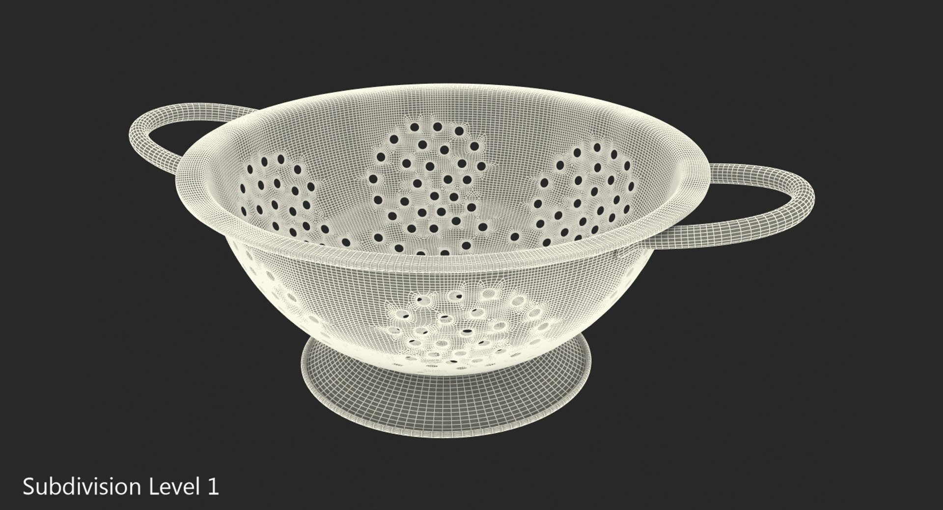Colander Stainless Steel 3D Model - TurboSquid 1286804