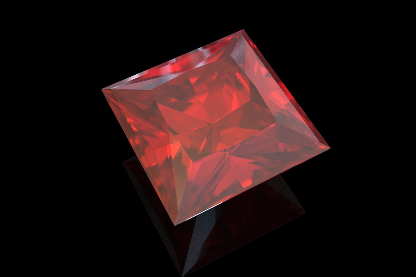 Brilliant Red 3D Model - TurboSquid 1507409