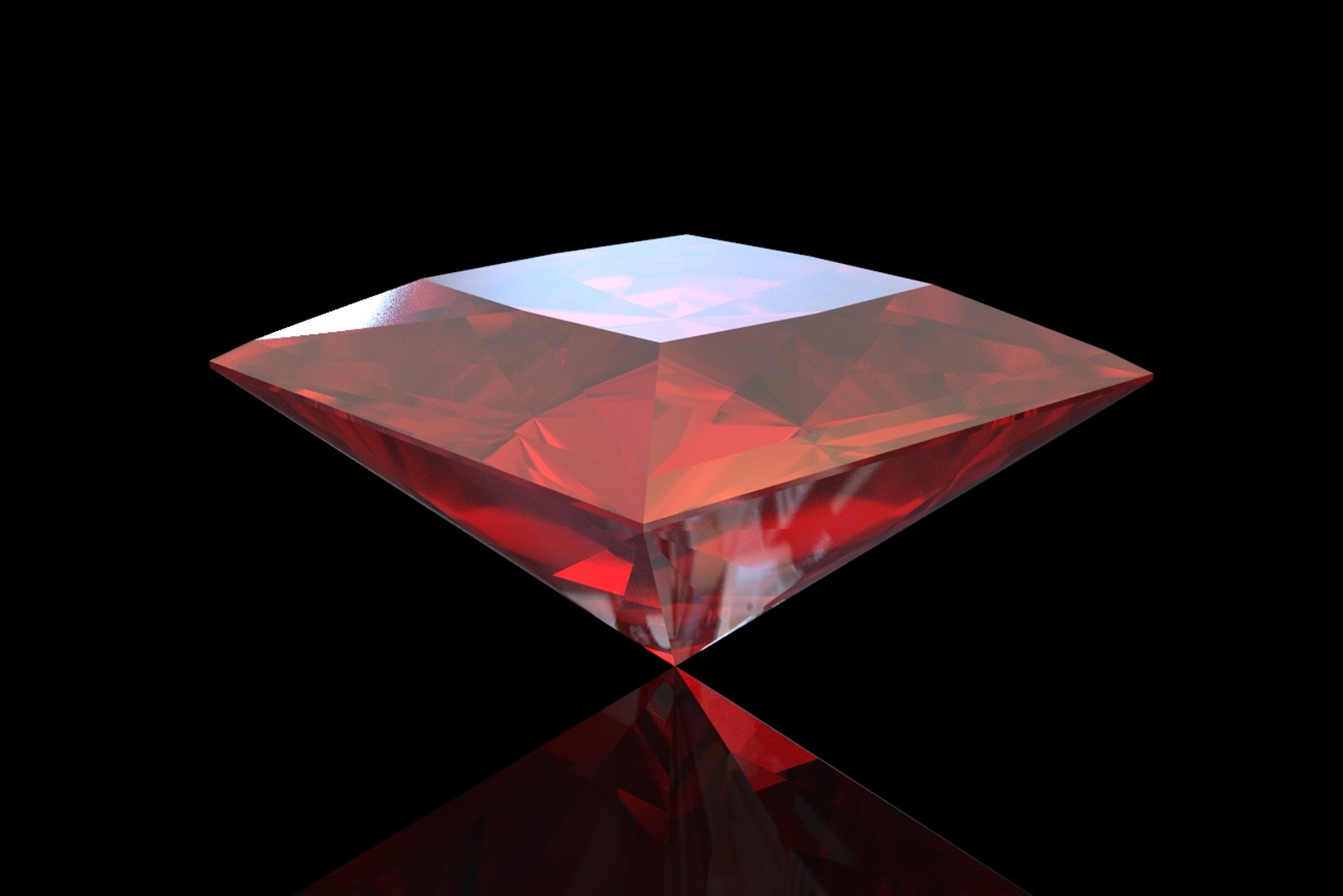 Brilliant Red 3D Model - TurboSquid 1507409