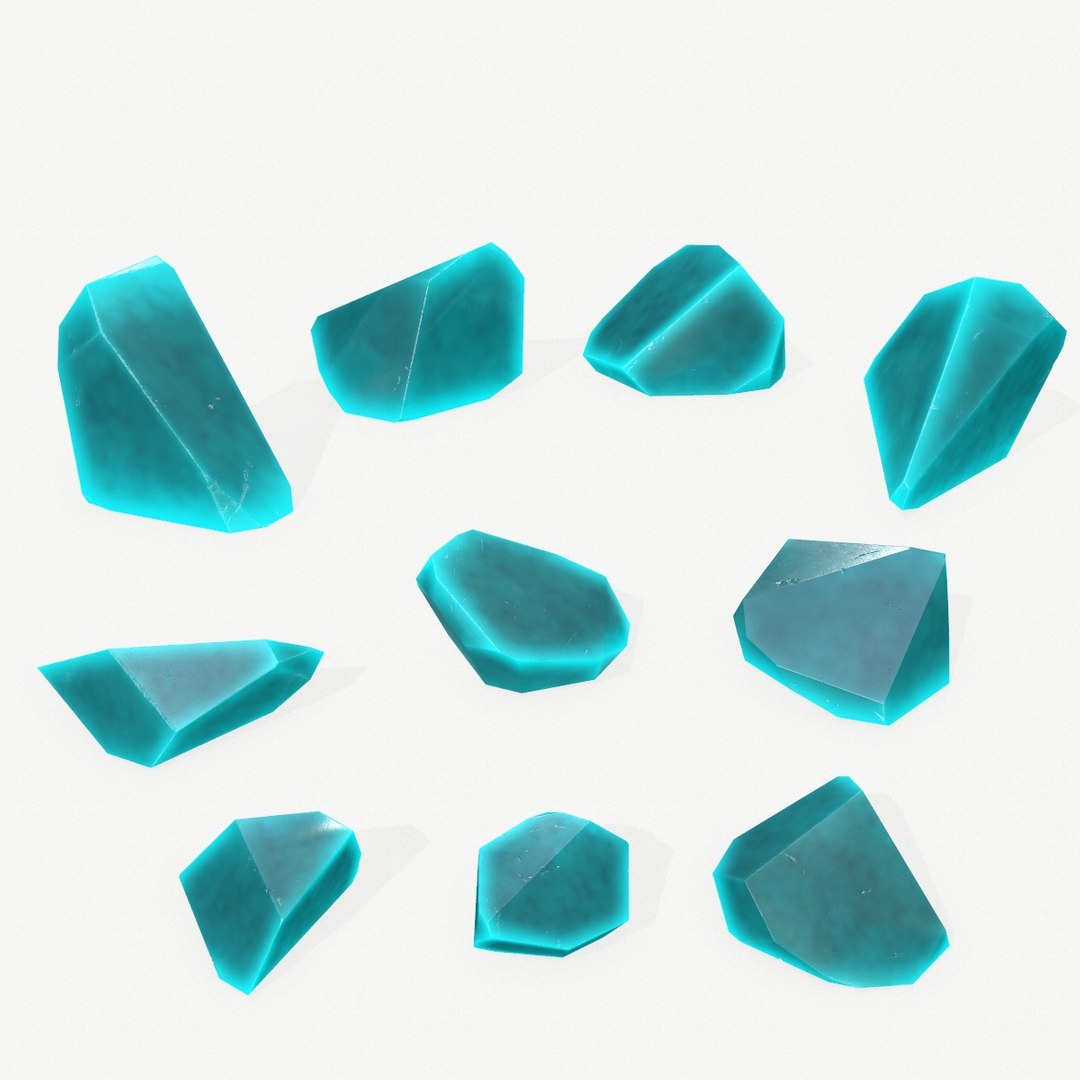 3D Crystal Set - TurboSquid 1875581