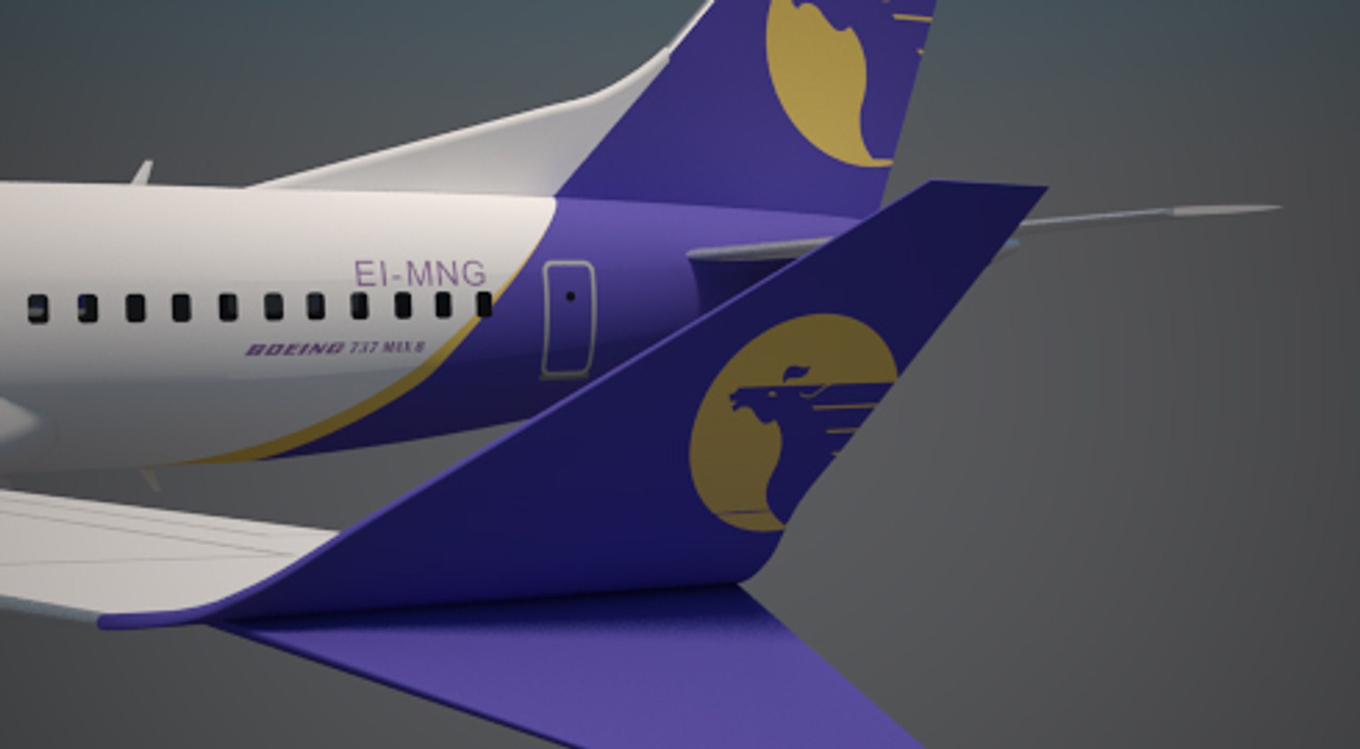 3D Mongolian Airlines Boeing 737 Max 8 Model - TurboSquid 1976237