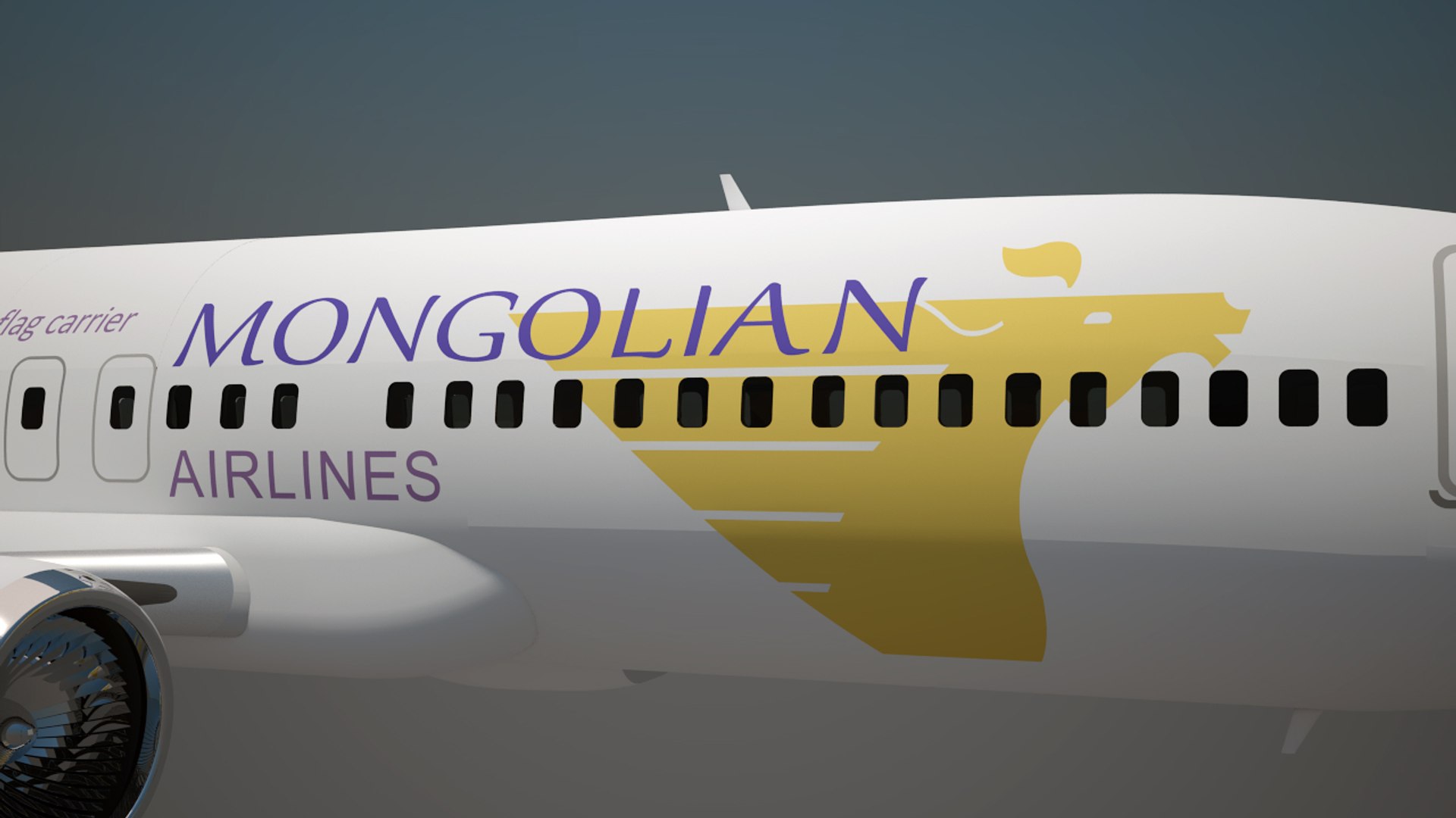 3D Mongolian Airlines Boeing 737 Max 8 Model - TurboSquid 1976237