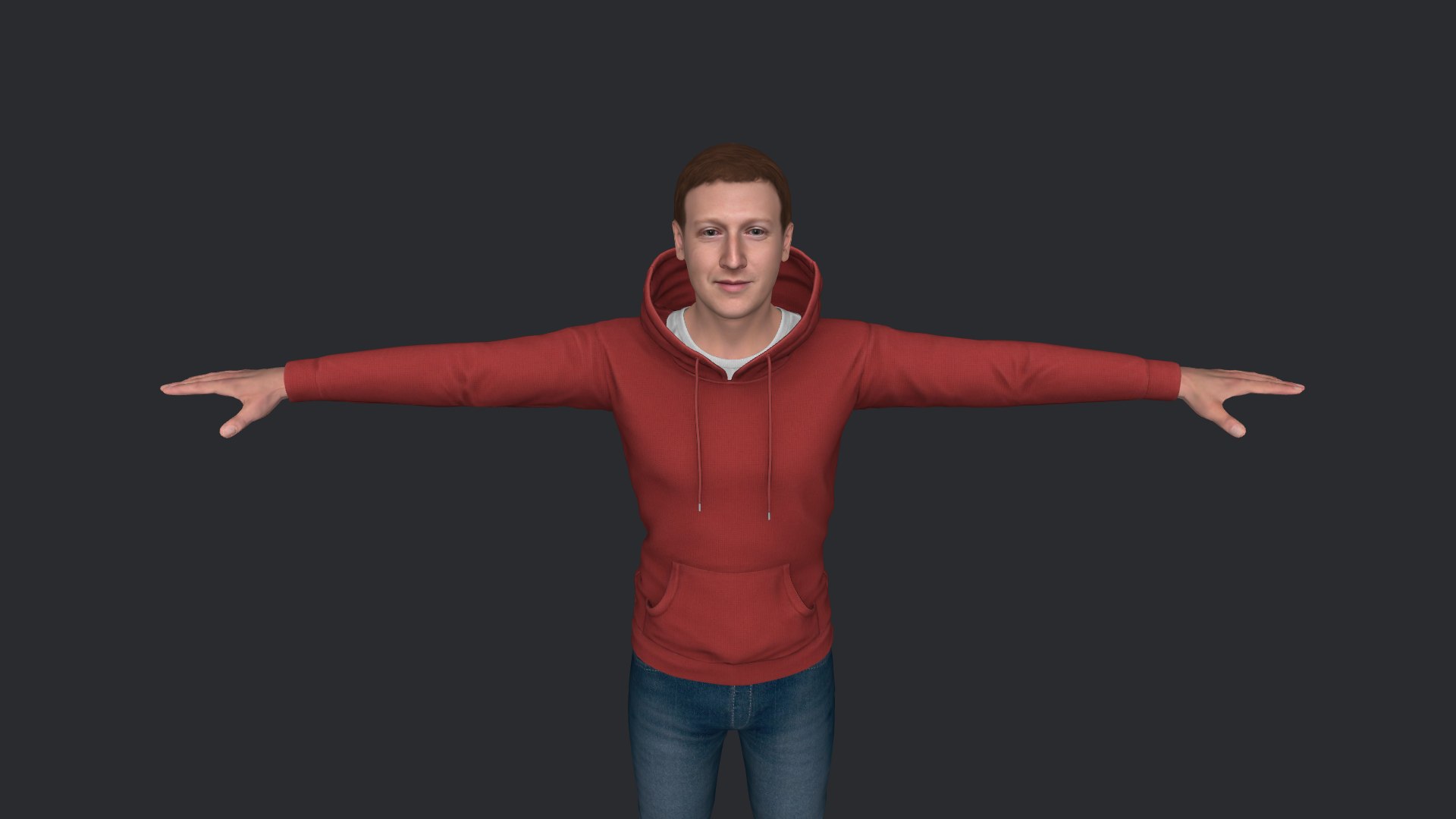 Mark Zuckerberg Hyper Realistic Full Body Fully Rigged 3D Character ...
