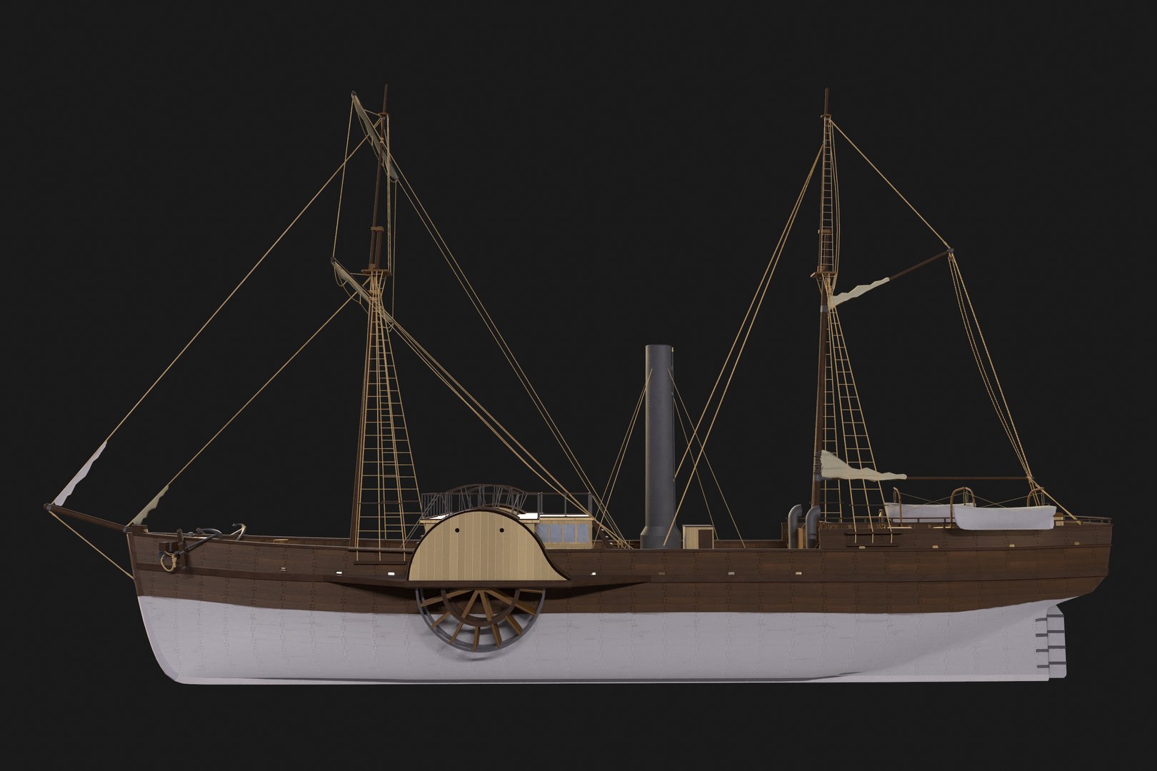 3D Steamship Nottingham - TurboSquid 1909181
