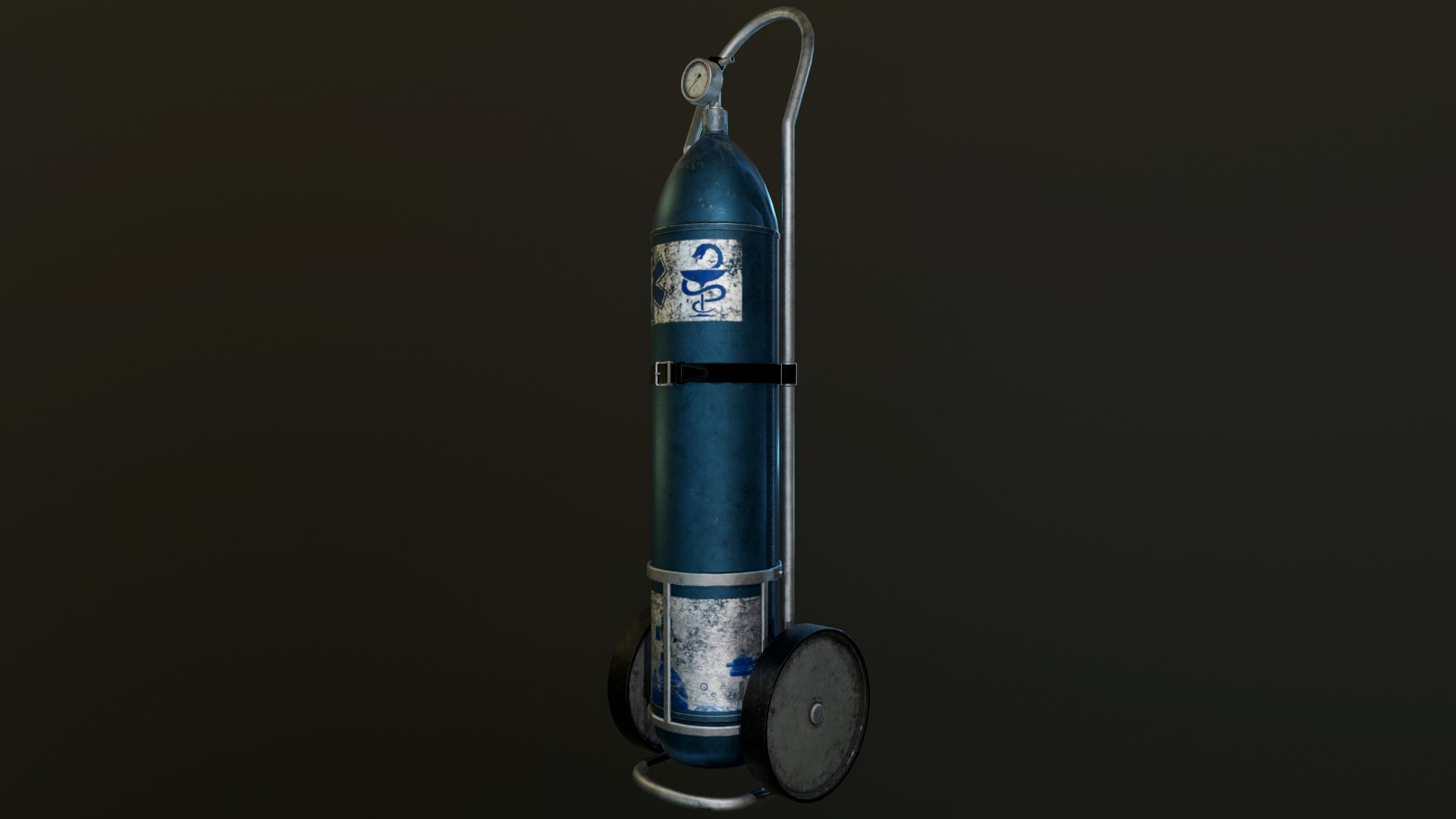 3D Model Oxygen Cylinder - TurboSquid 1637893