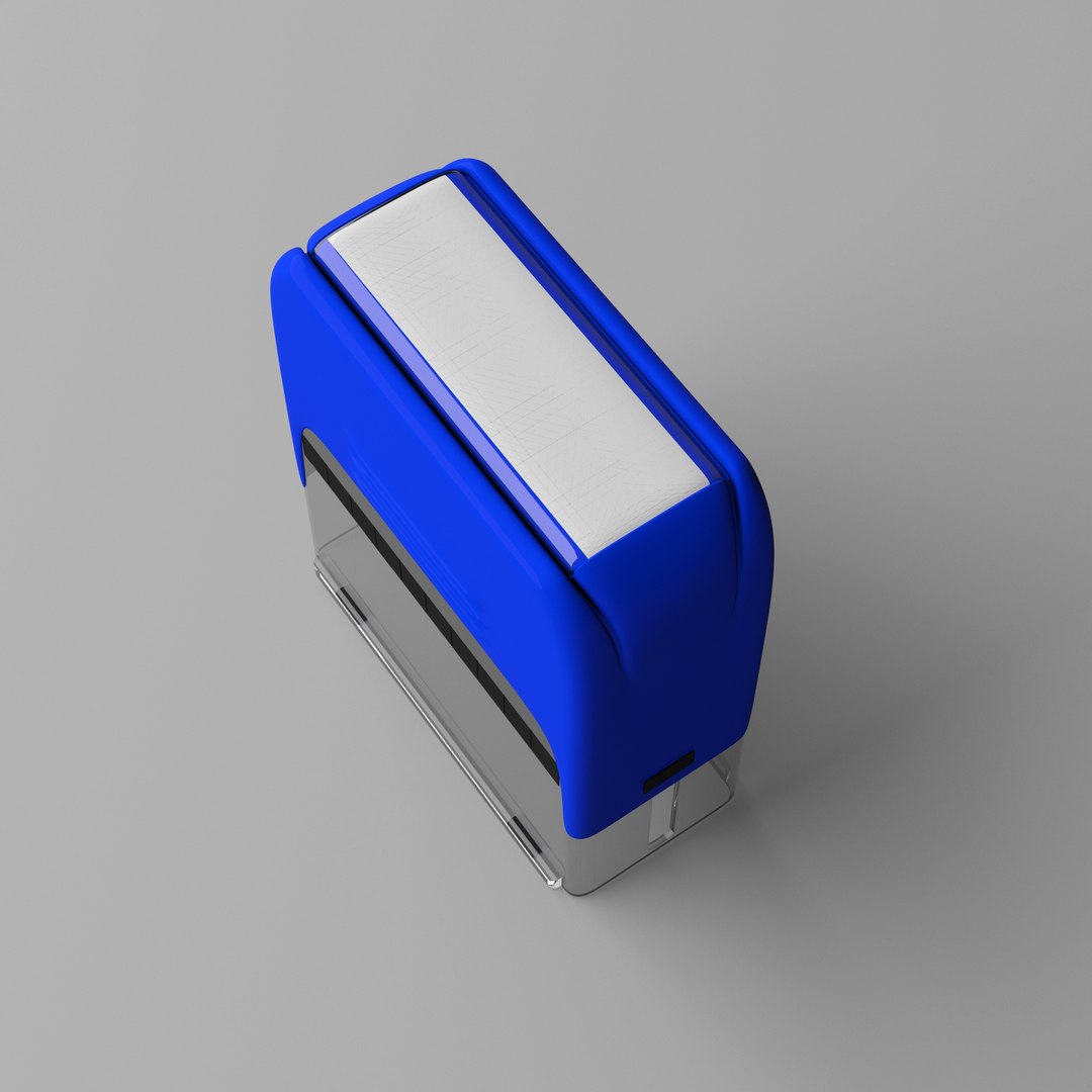 Self Inking Stamp Model - TurboSquid 1583338