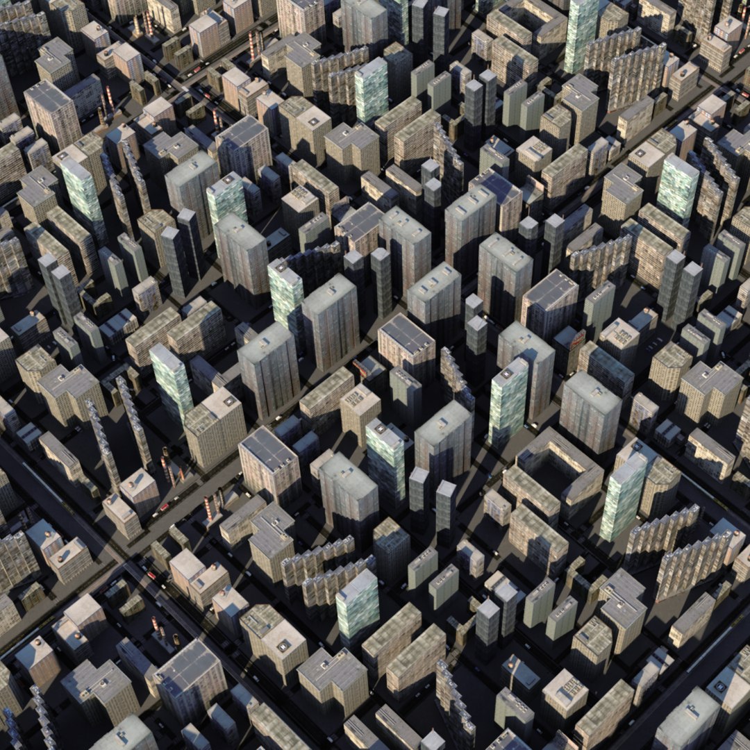 3D Big Modern City - TurboSquid 2067389