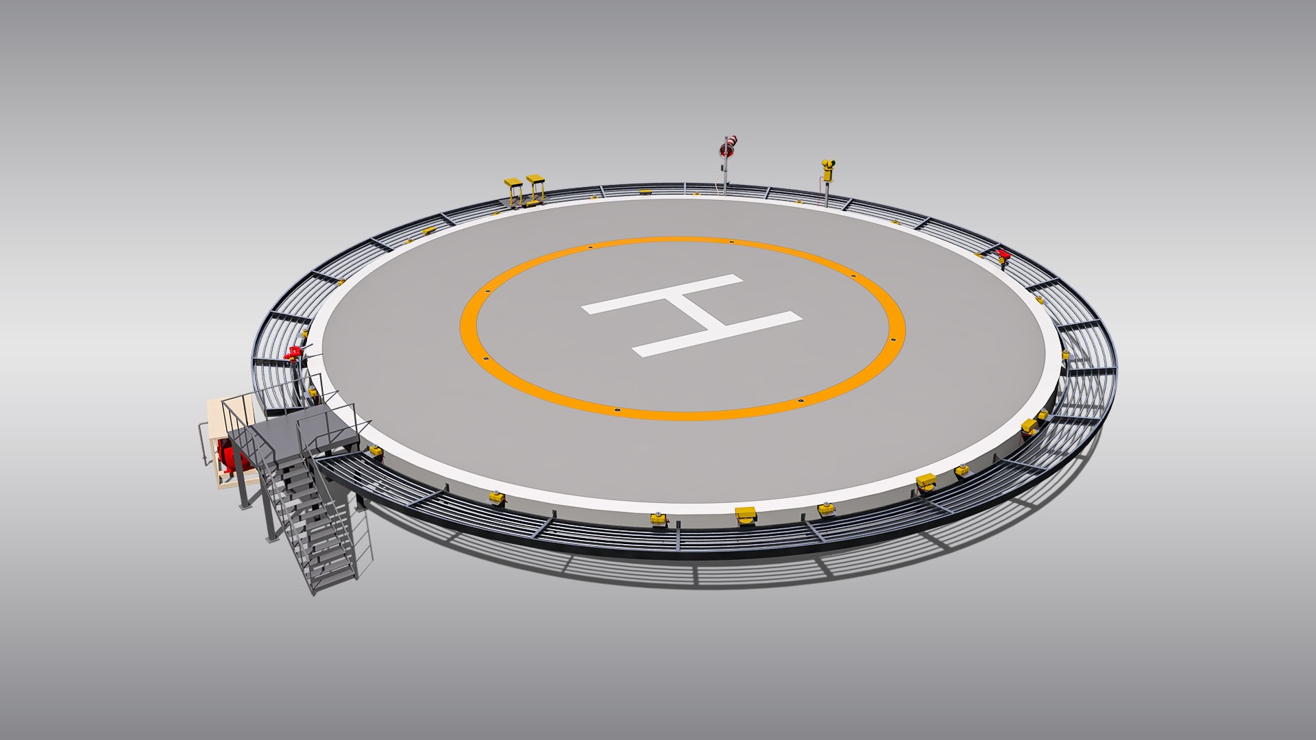 3D Heliports Collection 1 Model - TurboSquid 2162518