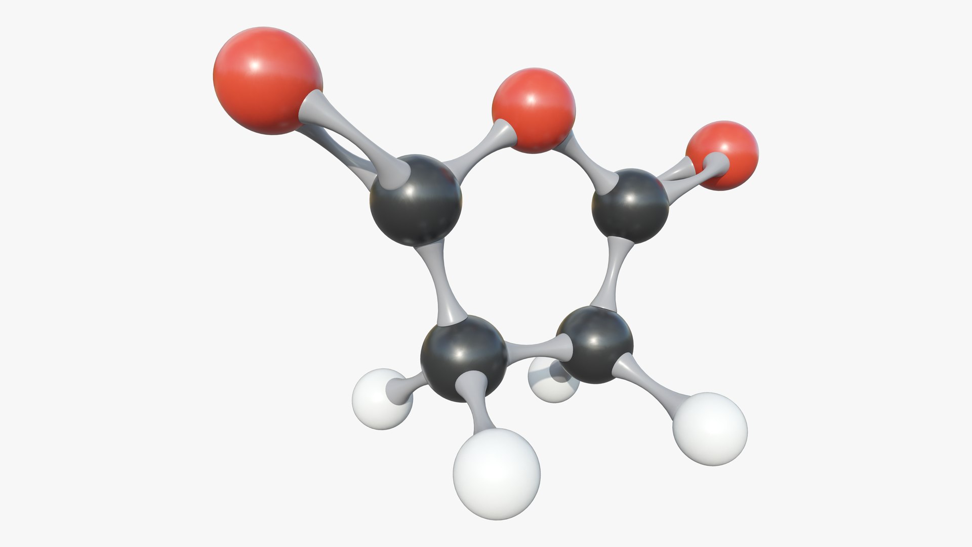 Bernsteinsäureanhydrid-Molekül mit PBR 4K 8K 3D-Modell - TurboSquid 1945570