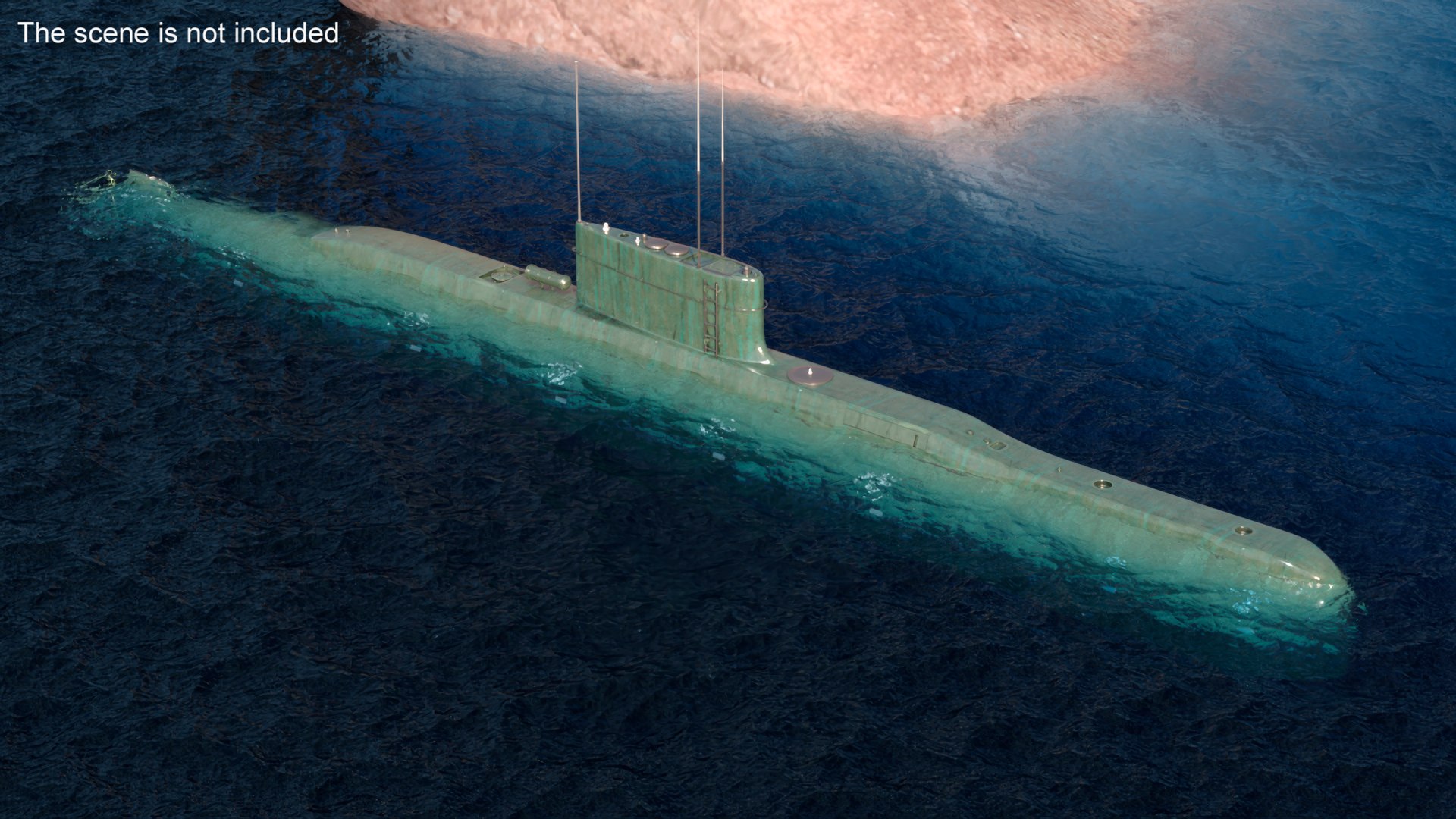 Military Semi Heavy Submarine Rigged 3D Model - TurboSquid 2302452