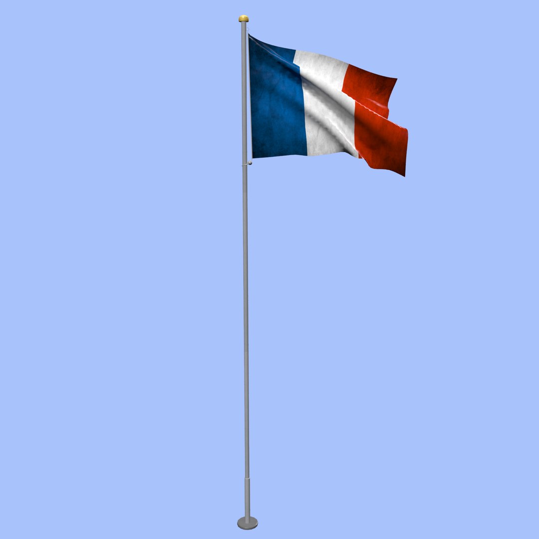 France flag 3D - TurboSquid 1166319