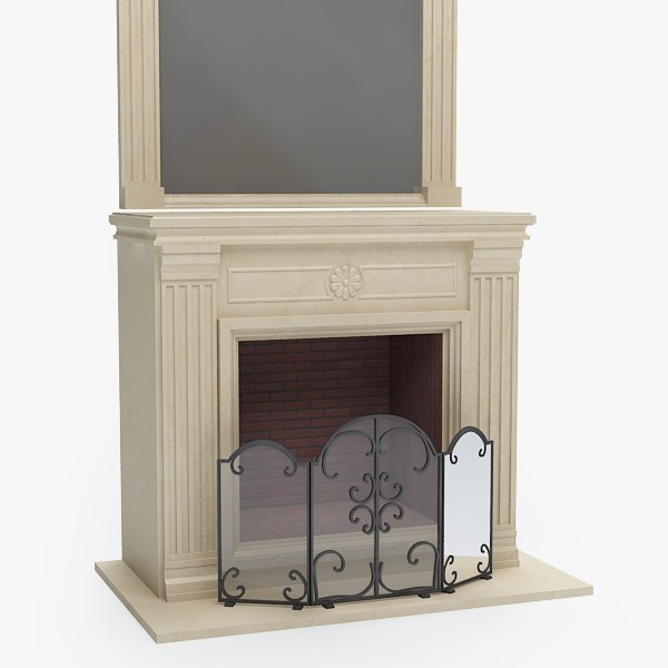 fireplace 3d model