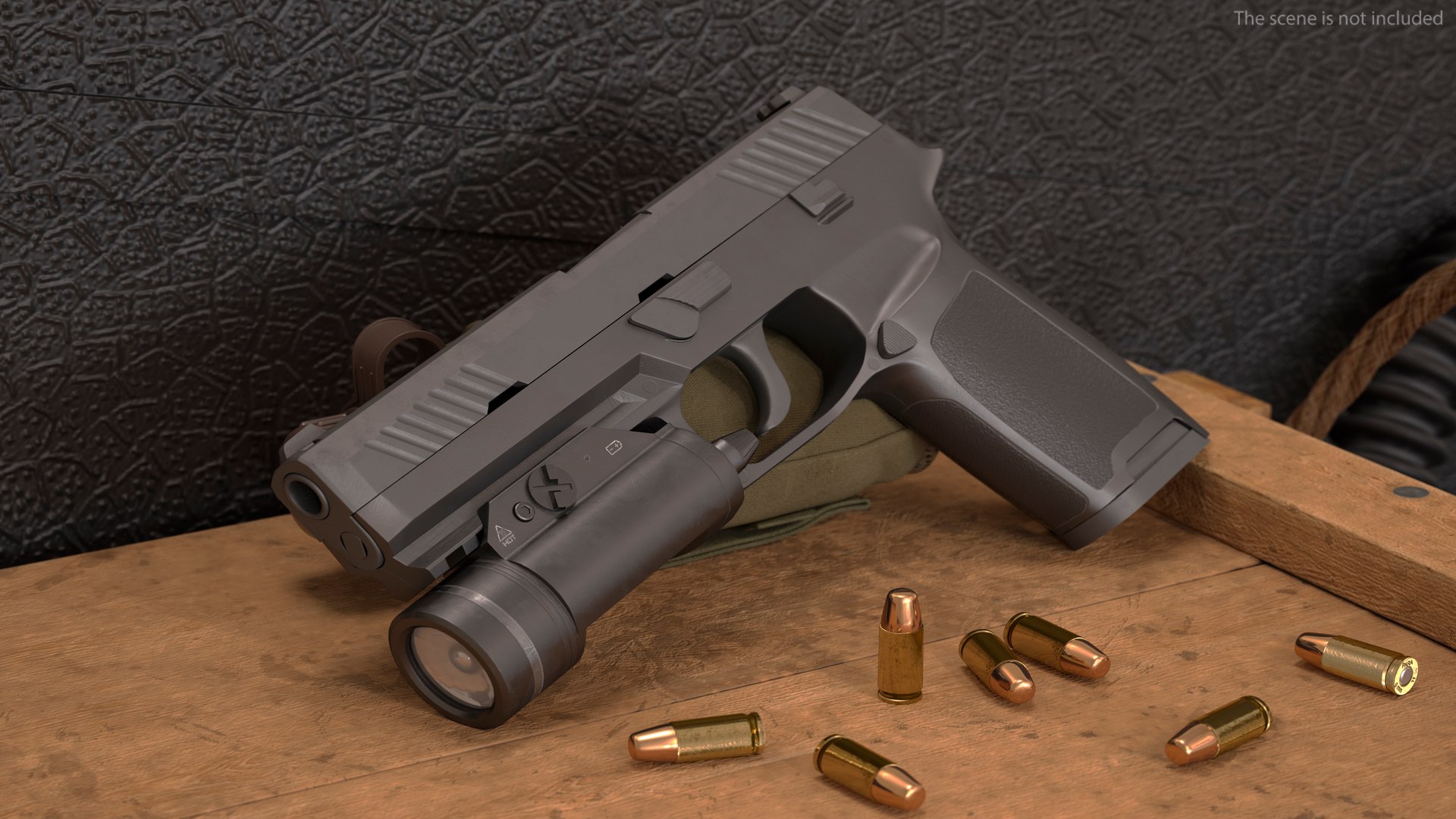 Underbarrel Flashlight Game Weapon Attachment 3D - TurboSquid 2131764