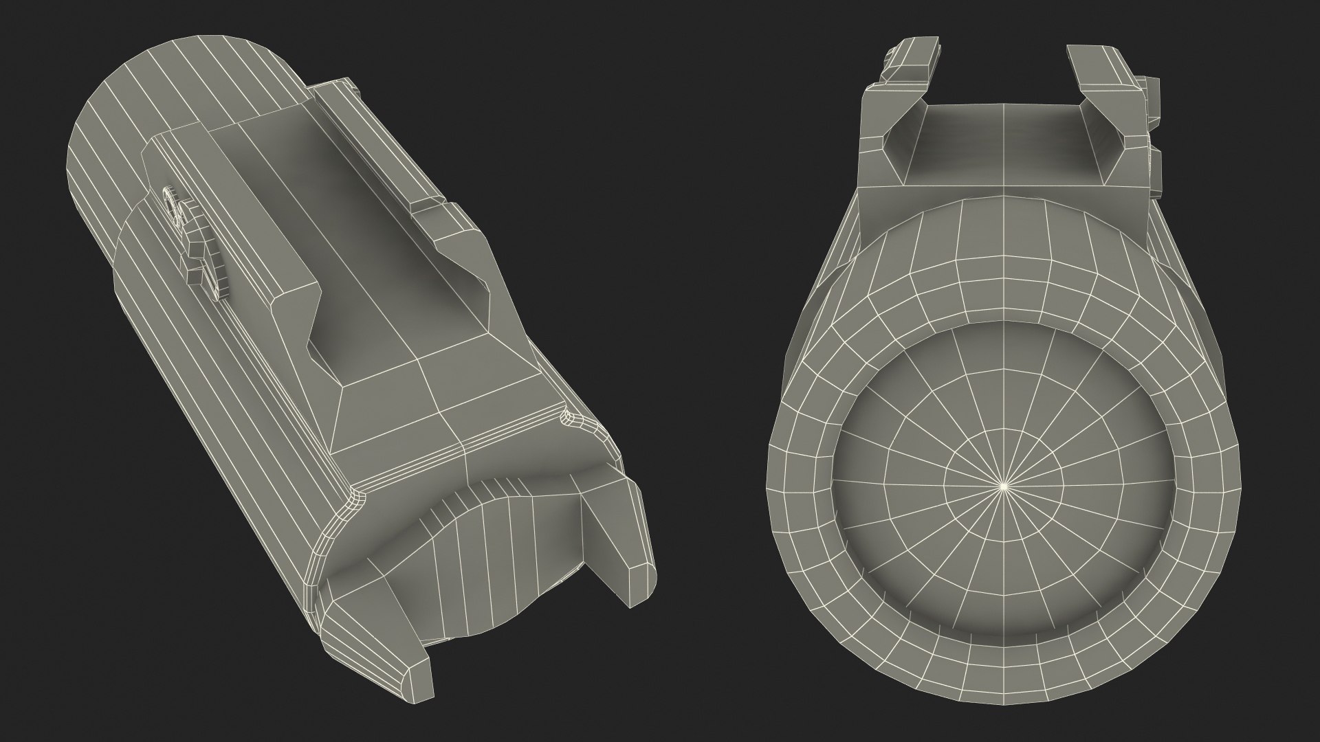 Underbarrel Flashlight Game Weapon Attachment 3D - TurboSquid 2131764