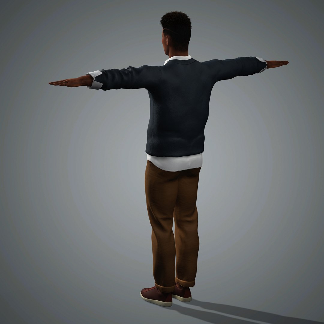 3D Animated Black Man Character Model - TurboSquid 2366714