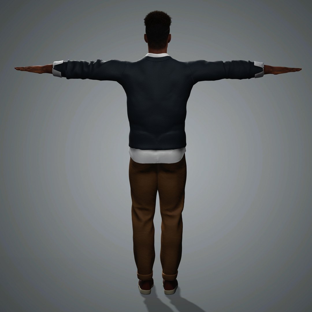 3D Animated Black Man Character Model - TurboSquid 2366714