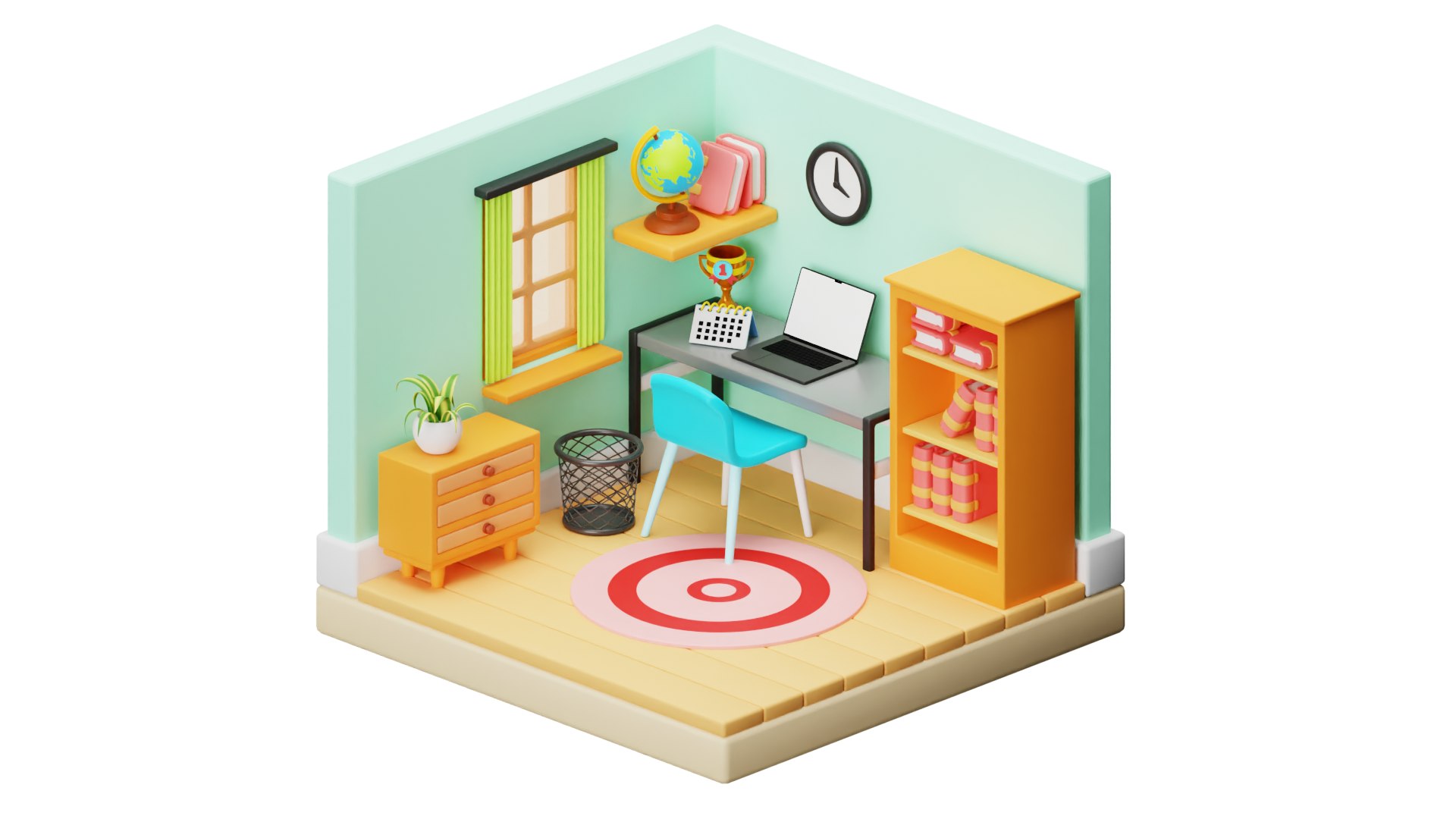 3D Workspace Room - TurboSquid 2298757