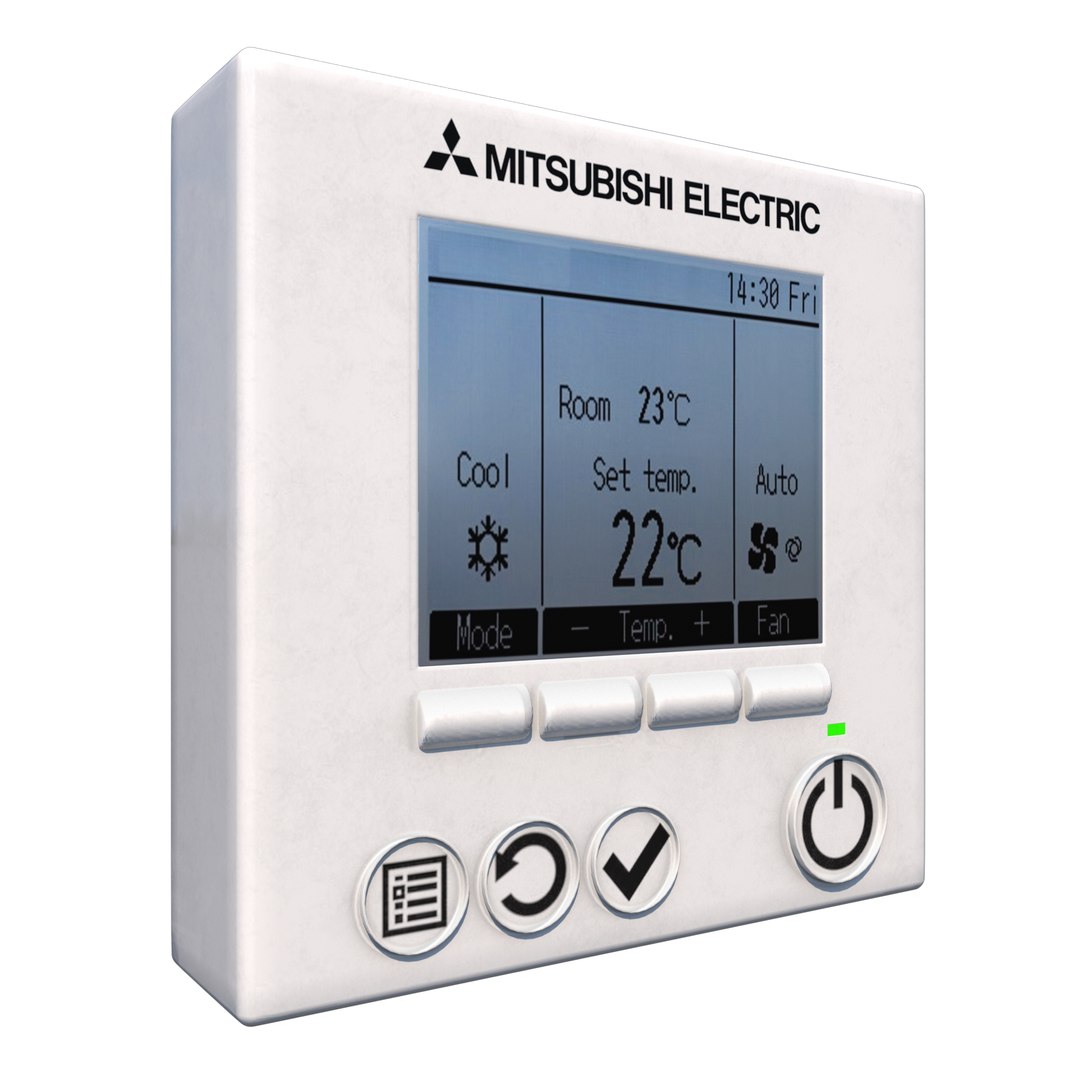 Control Panel Mitsubishi Electric 3d Model