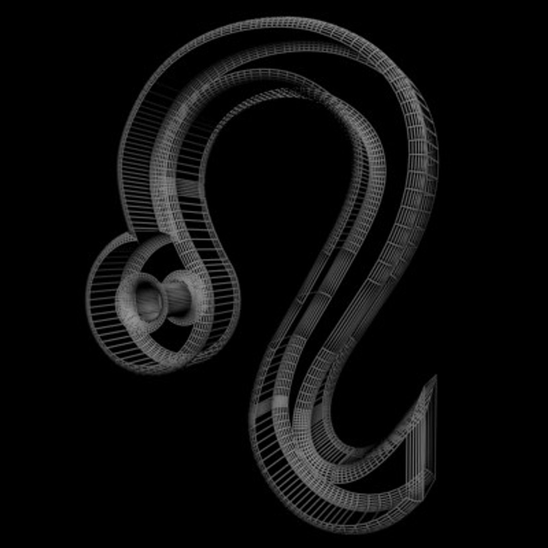 3d Model Of Leo Zodiac Sign