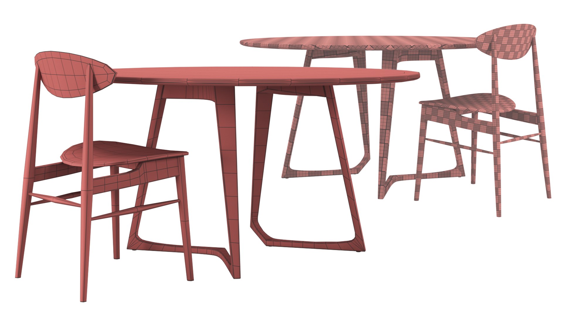 3D Lotus Chair Twist Oval 140 Table 2013 Model - TurboSquid 1997527