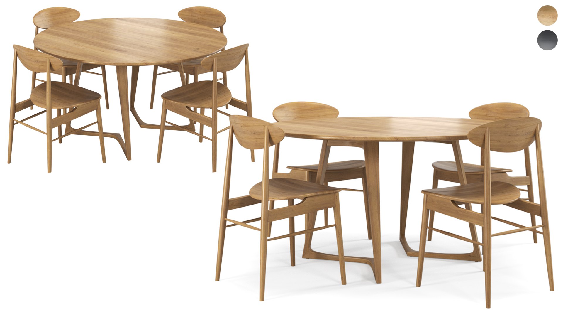 3D Lotus Chair Twist Oval 140 Table 2013 Model - TurboSquid 1997527