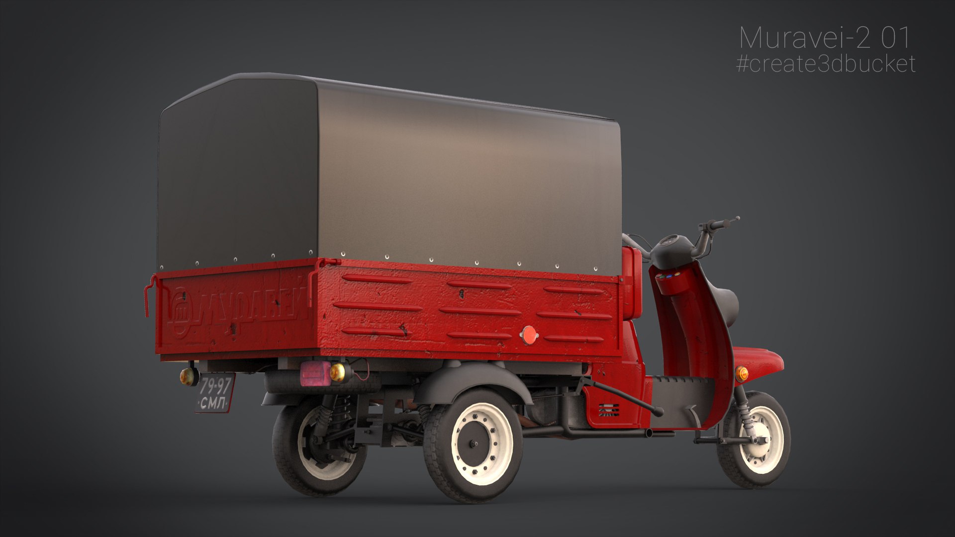 Muravei Soviet Cargo 3d Model