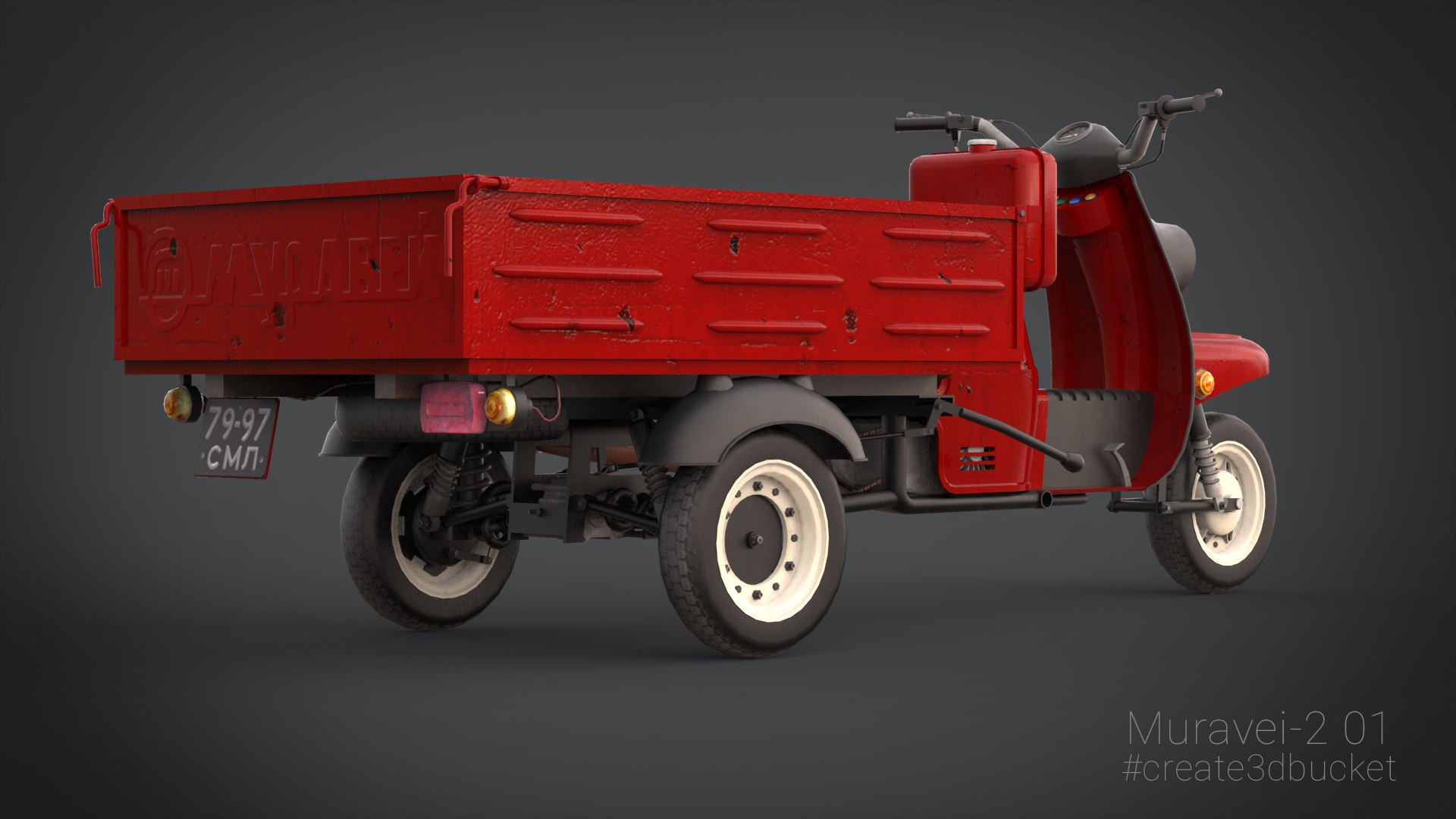 Muravei Soviet Cargo 3d Model