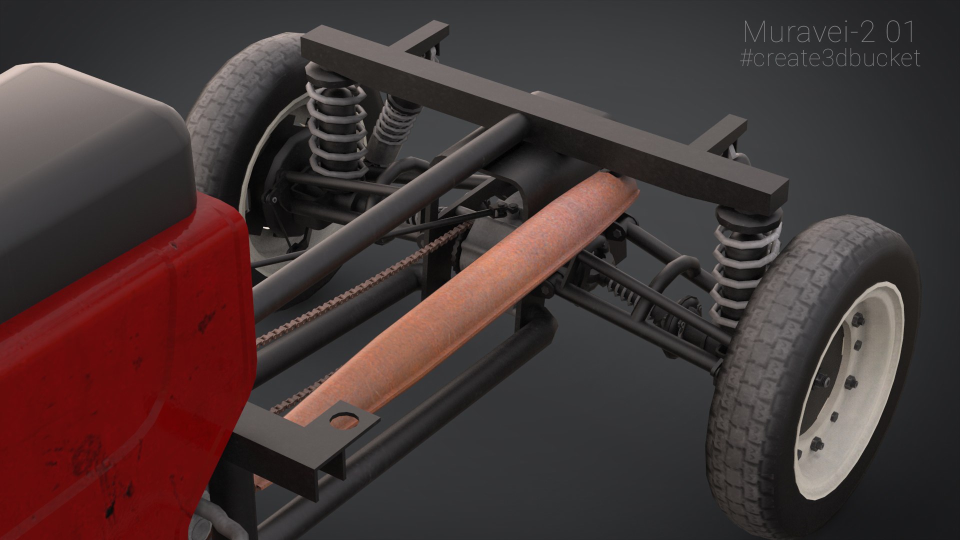 Muravei Soviet Cargo 3d Model