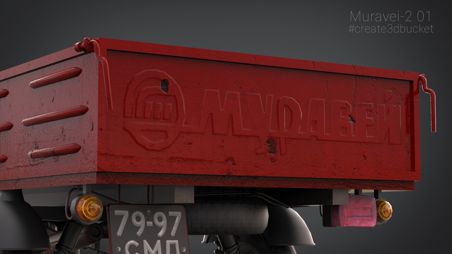 Muravei Soviet Cargo 3d Model