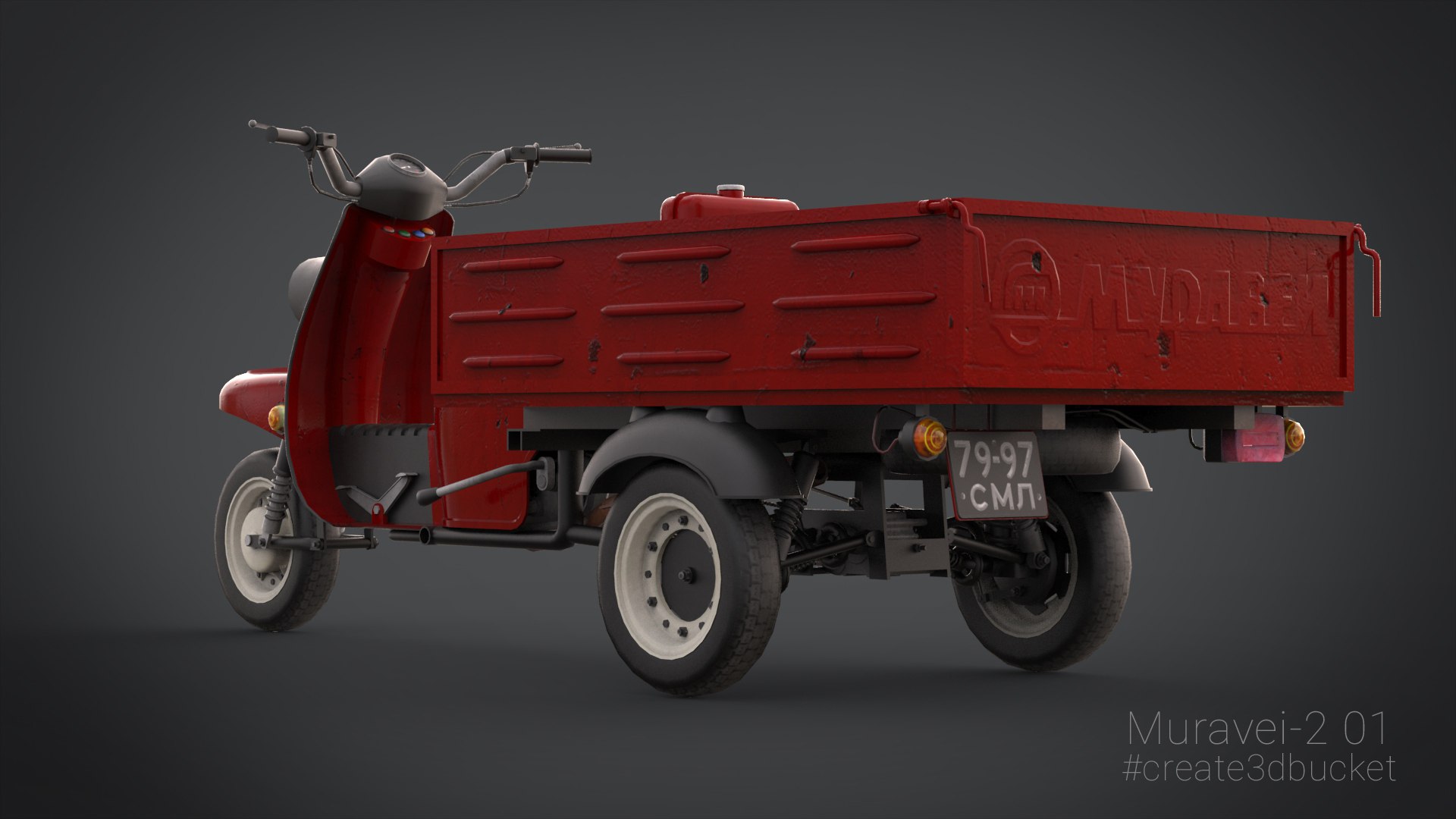 Muravei Soviet Cargo 3d Model