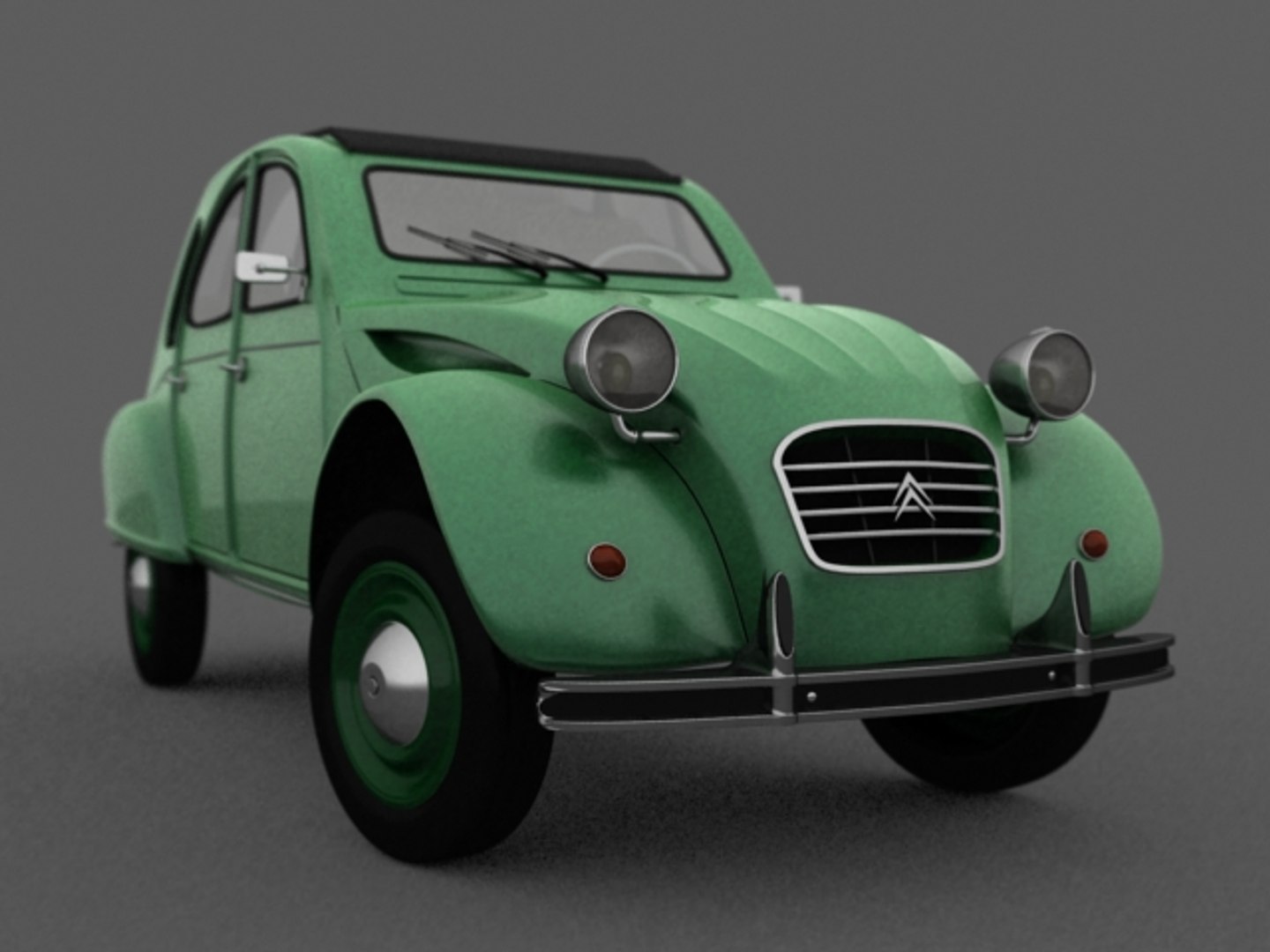 3d model citroen 2cv
