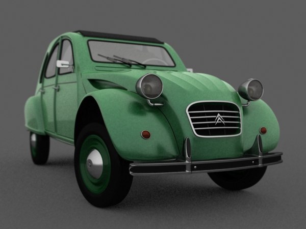 3d model citroen 2cv