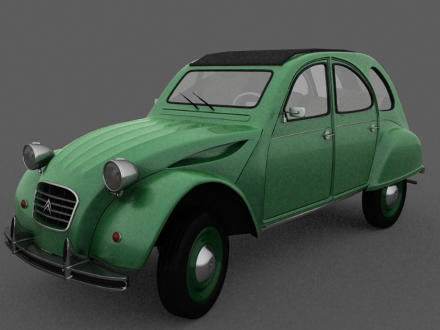 3d model citroen 2cv